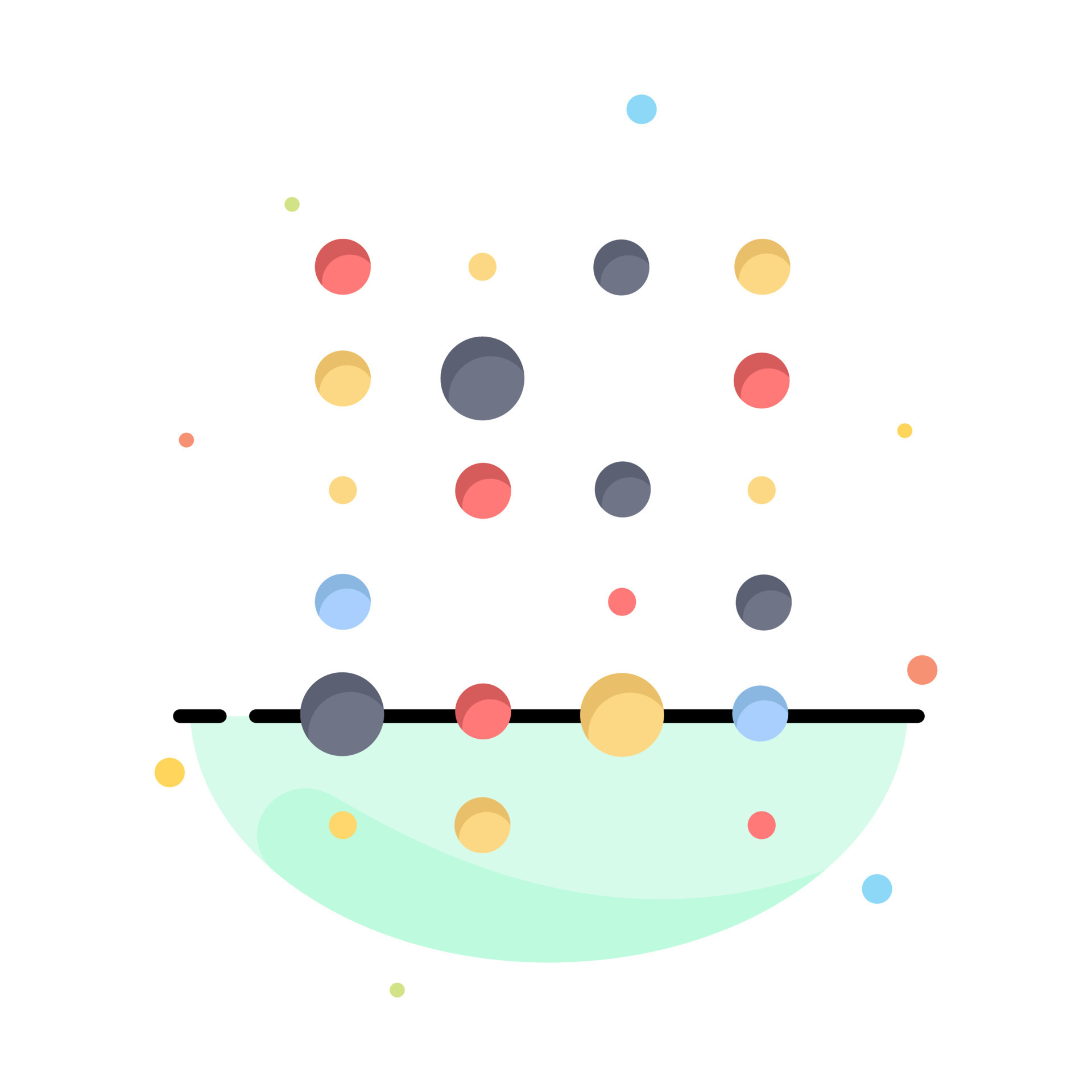 Unstructured Data Insecure Data Science Abstract Flat Color Icon Template 17972263 Vector Art At