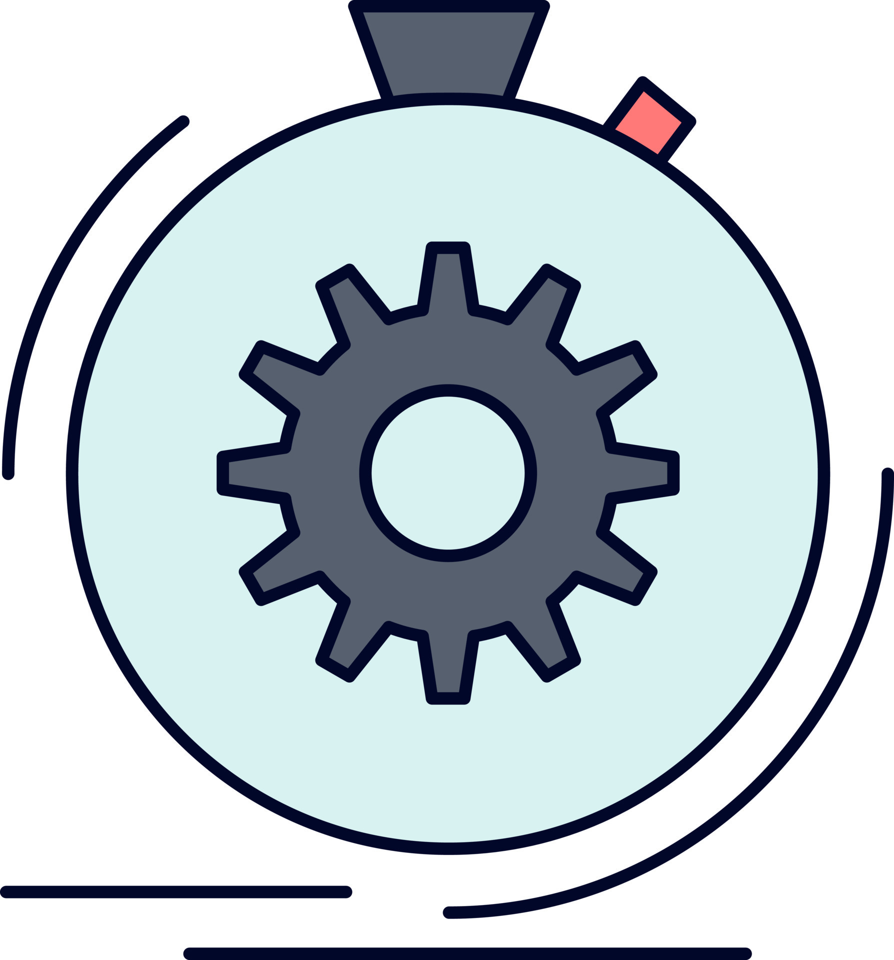 Action fast performance process speed Flat Color Icon Vector 17973678 ...