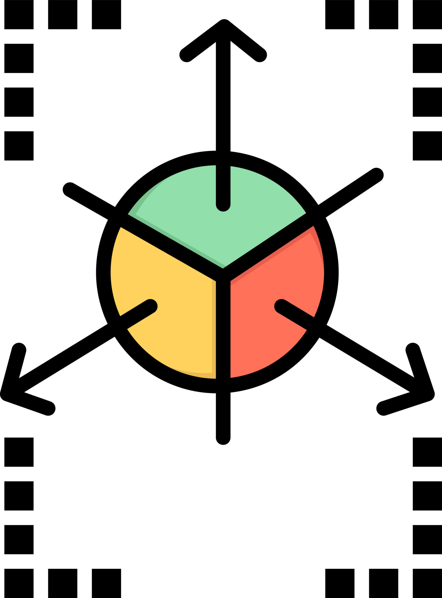 Prototype Grid Database Chart Flat Color Icon Vector Icon Banner