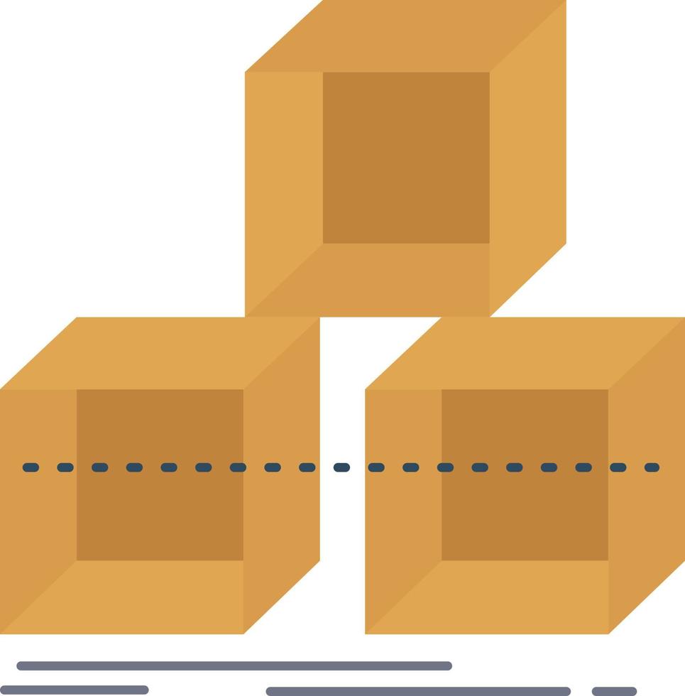 Arrange design stack 3d box Flat Color Icon Vector 17975561 Vector Art at Vecteezy