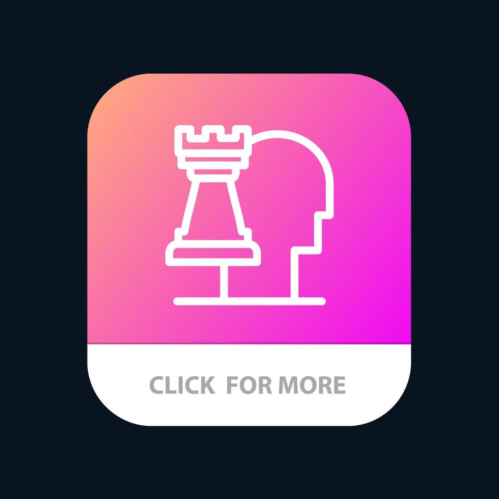 Business Decisions Modern Strategic Mobile App Button Android and IOS Line Version 17975584 ...