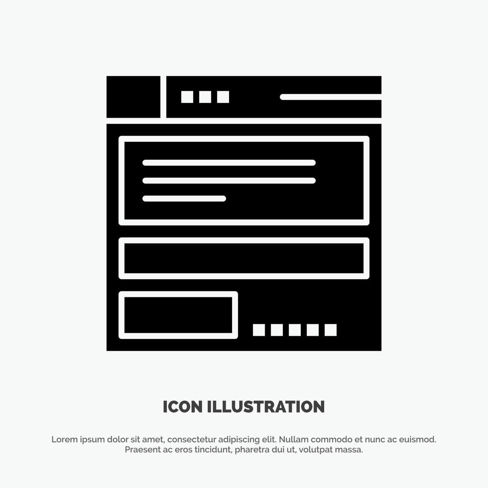File Browser Computing Code Solid Black Glyph Icon 17975839 Vector Art At Vecteezy