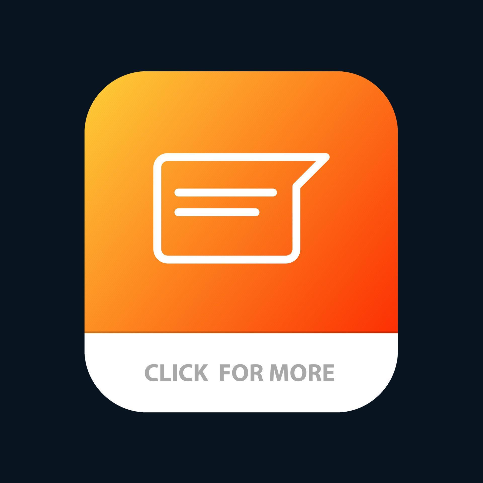 Chat Basic Chatting Ui Mobile App Button Android and IOS Line Version 17976726 Vector Art at ...