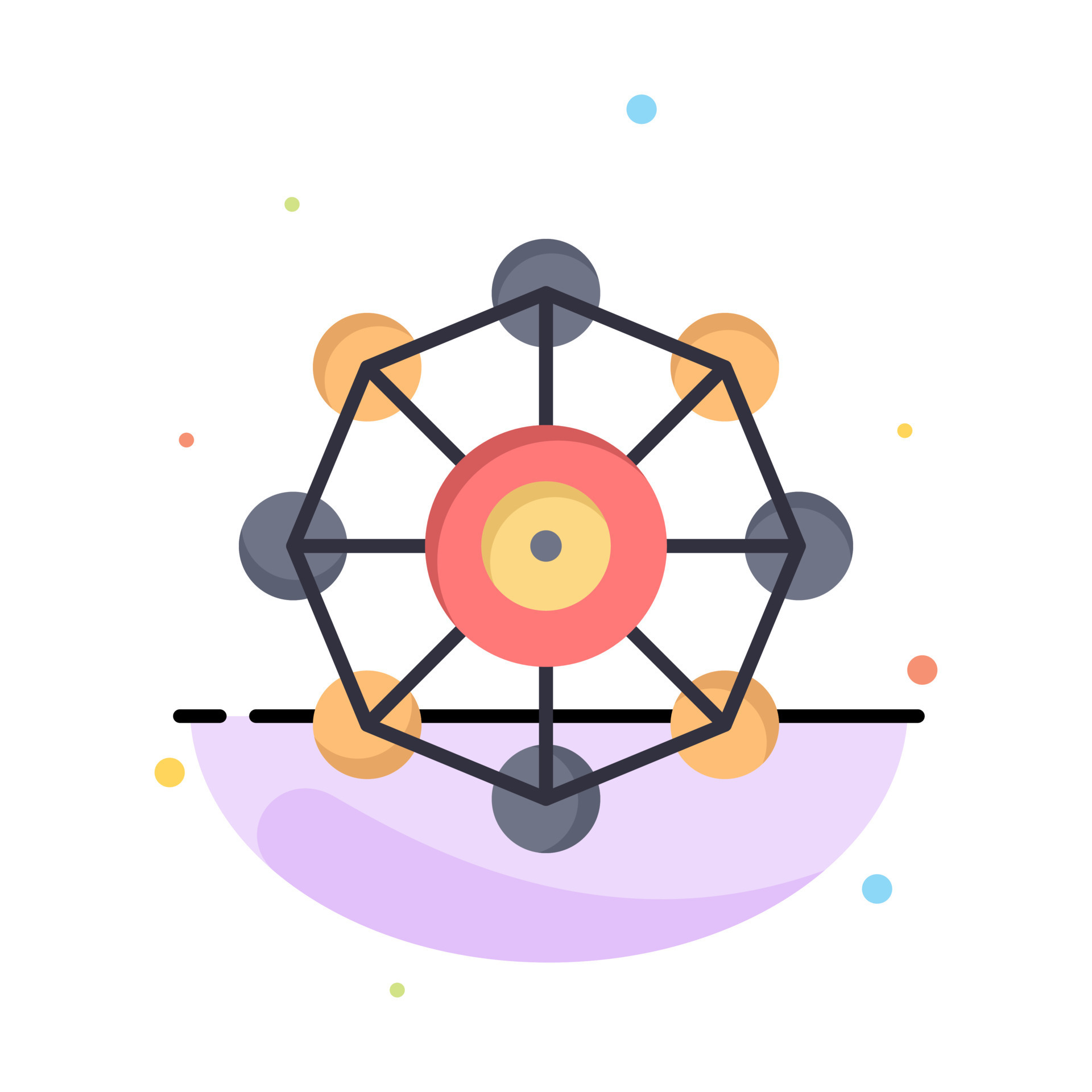 Learning Machine Machine Learning Science Business Logo Template Flat Color 17977463 Vector Art