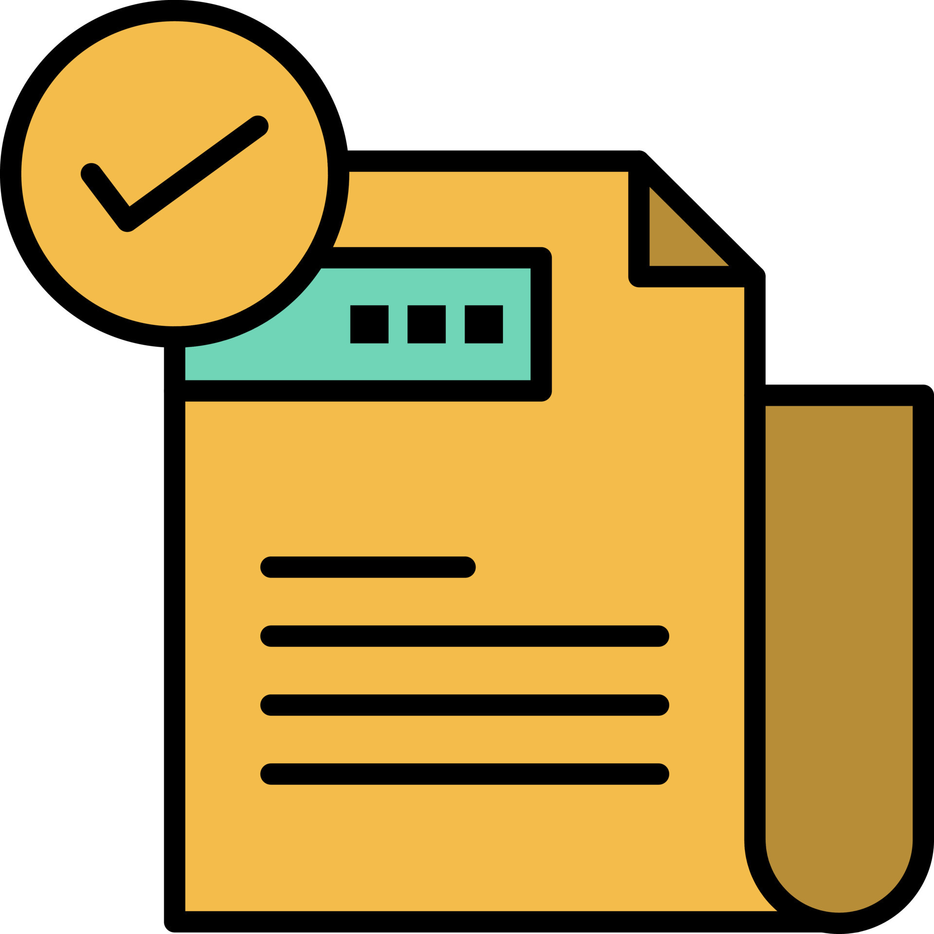 Check Checklist Feature Featured Features Flat Color Icon Vector Icon Banner Template 17978170