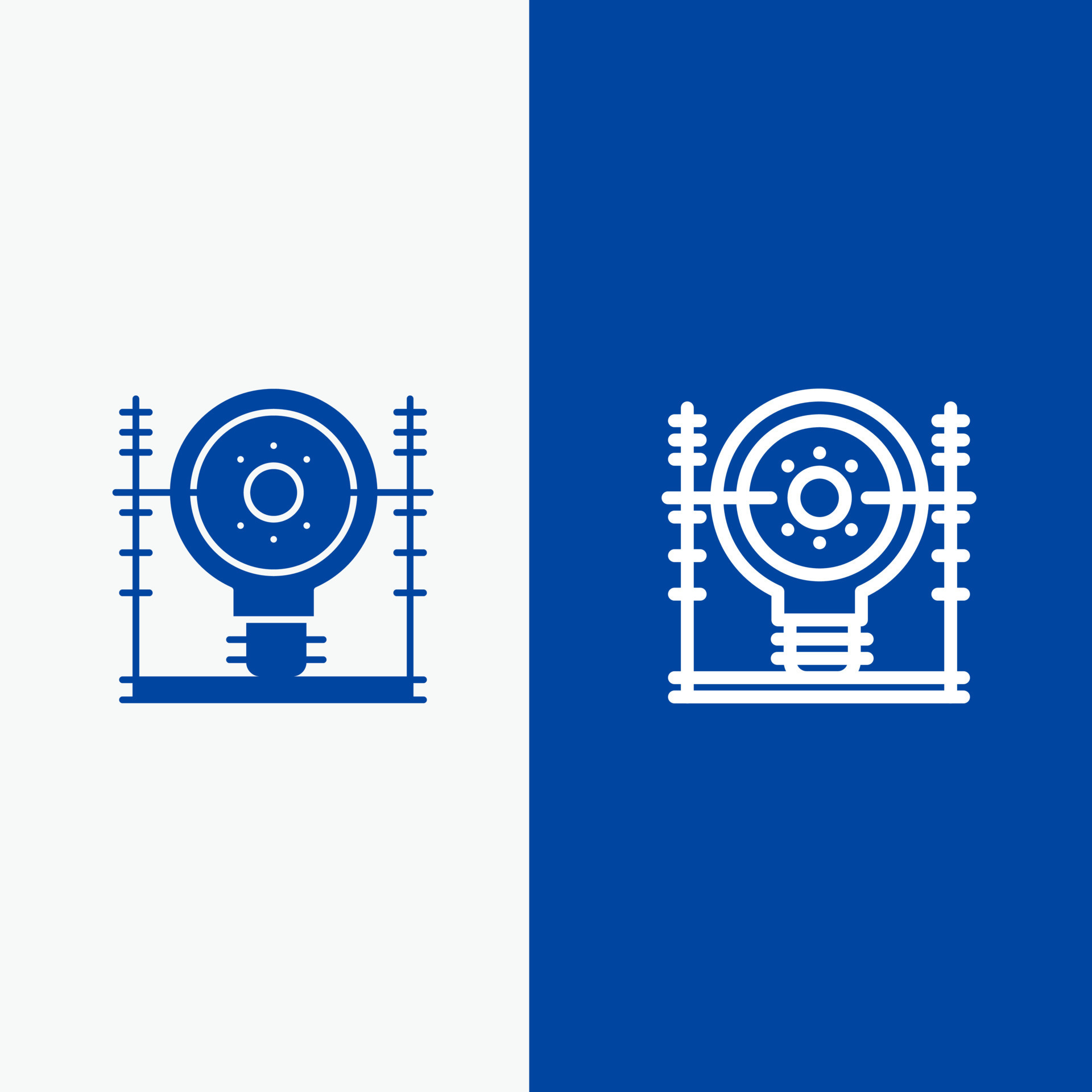 Define Energy Engineering Generation Power Line And Glyph Solid Icon Blue Banner Line And Glyph