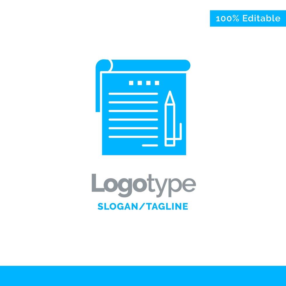 Student Notes Note Education Blue Business Logo Template 17979885 ...