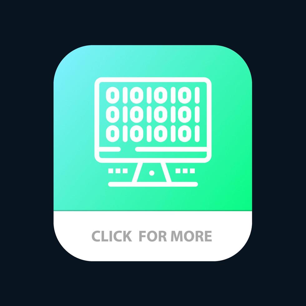Web Computer Computing Server Mobile App Button Android And Ios Line Version 17982125 Vector Art