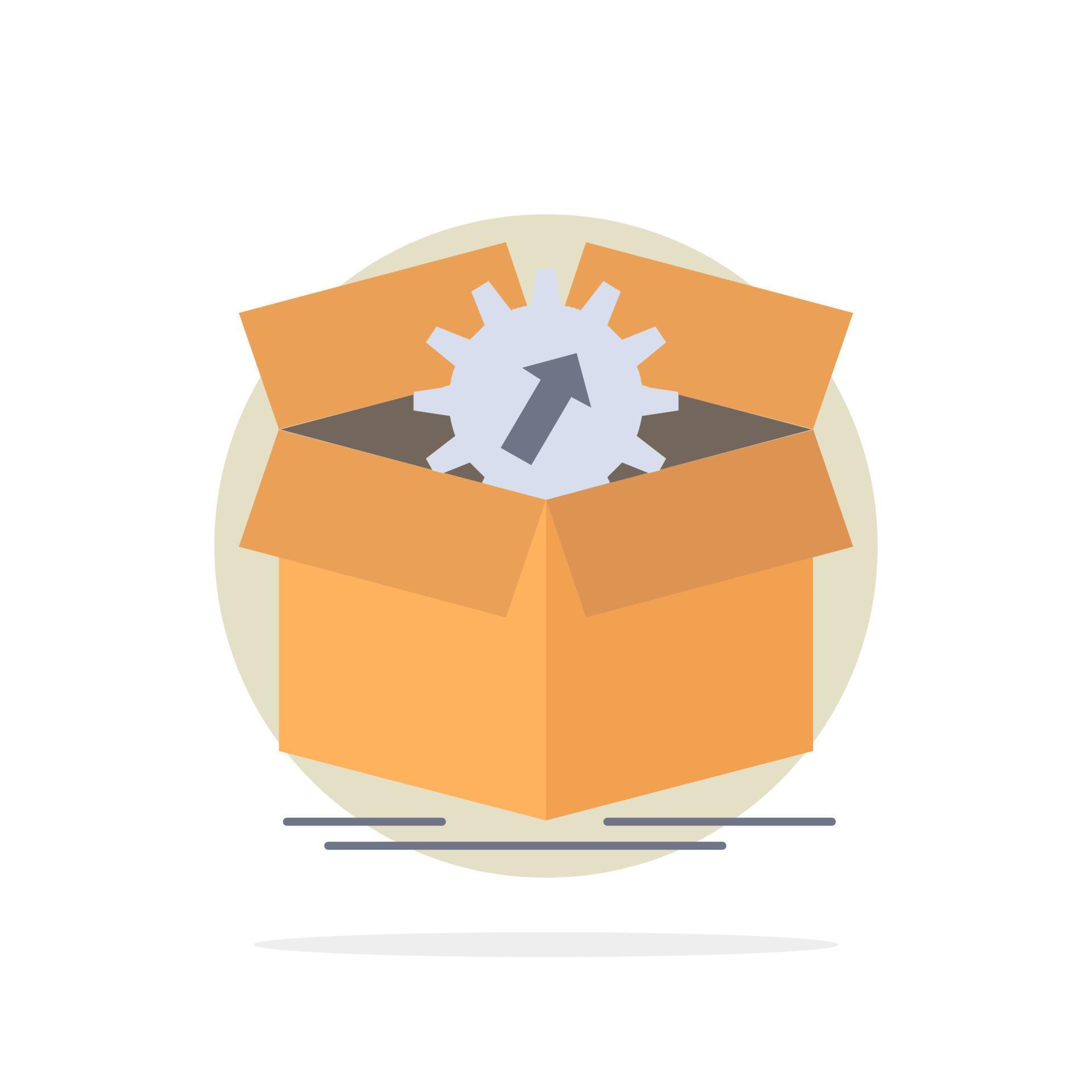 Upload Performance Productivity Progress Work Flat Color Icon Vector