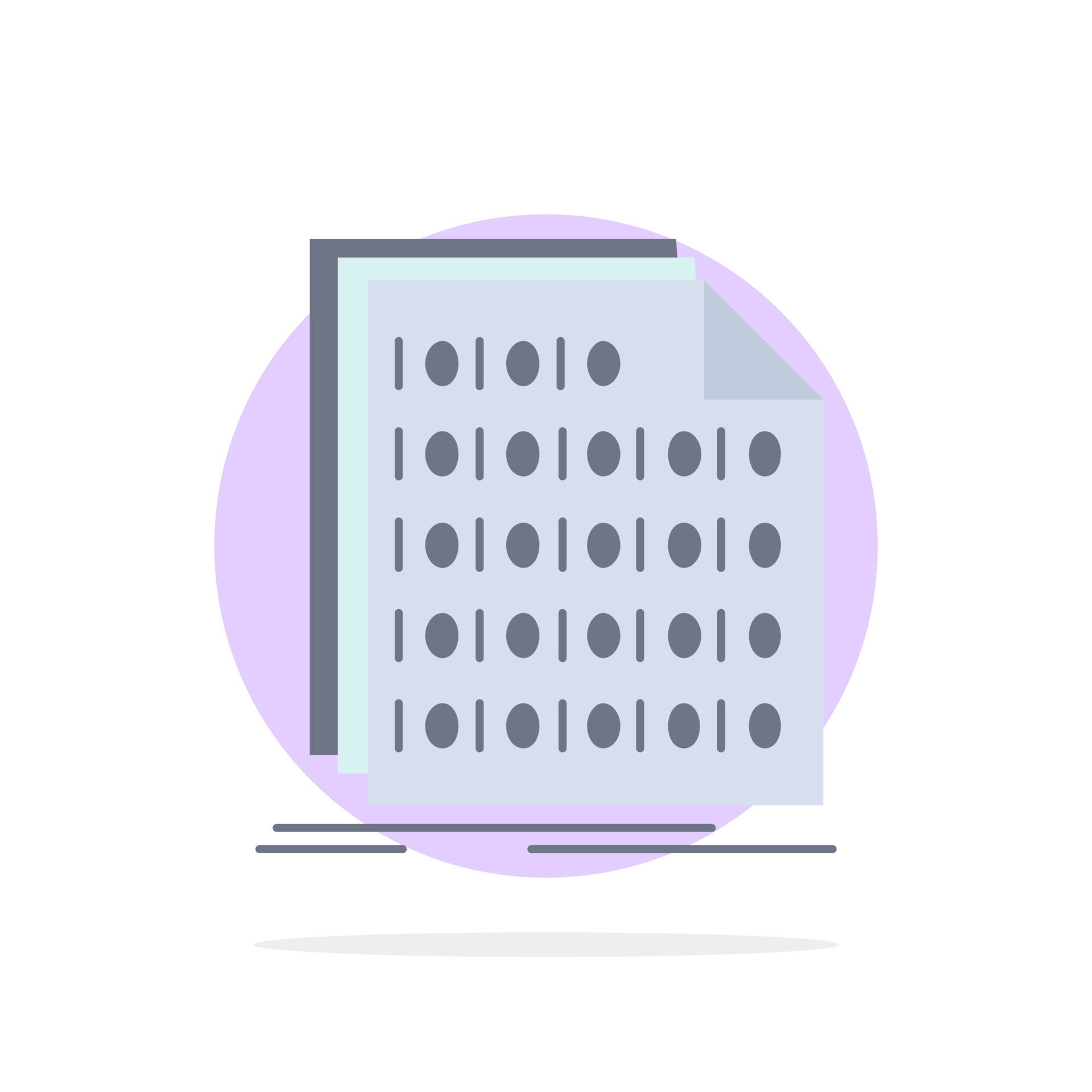 Binary Code Coding Data Document Flat Color Icon Vector 17983524 Vector Art At Vecteezy