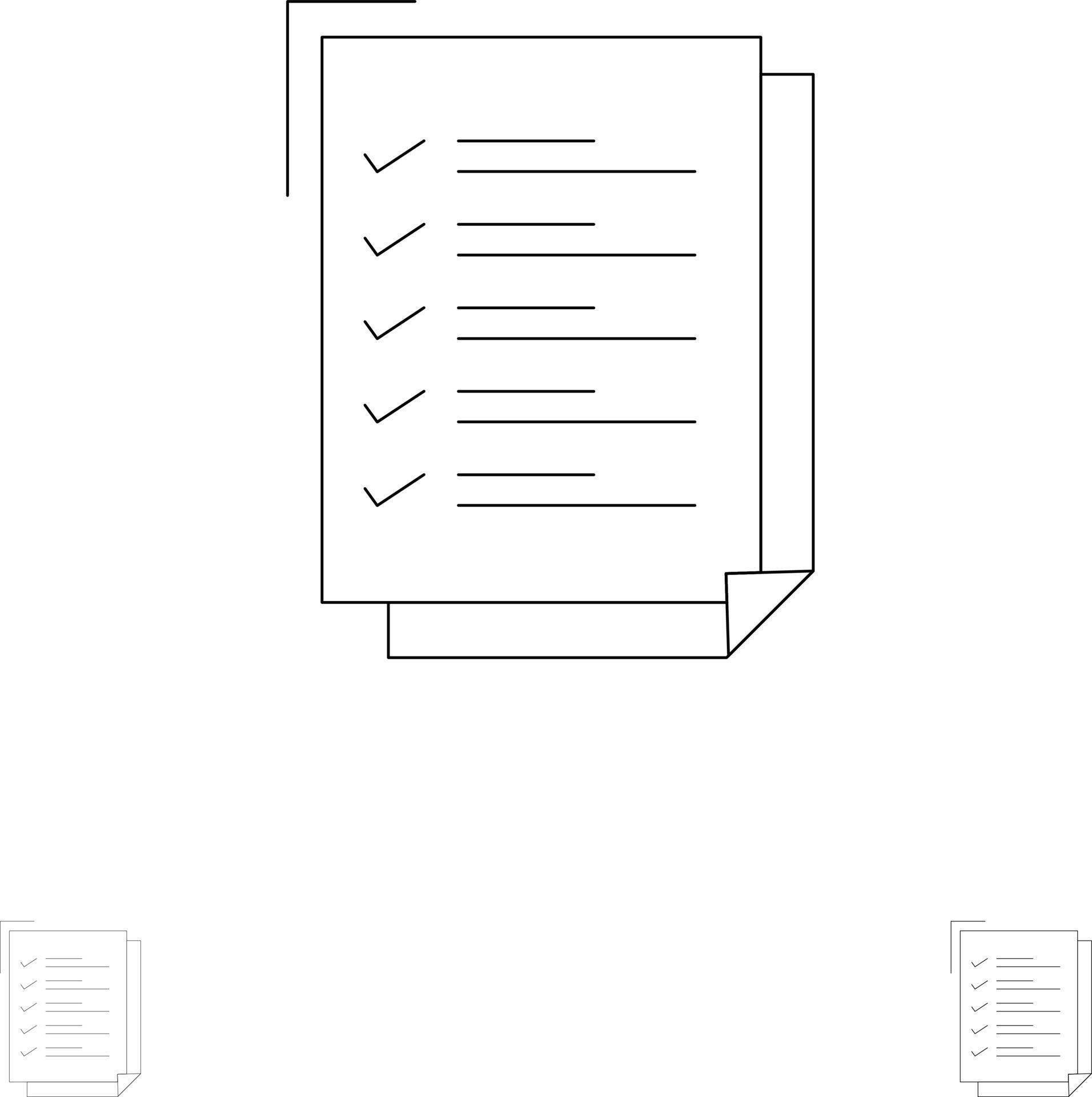Checklist To Do List Work Task Notepad Bold And Thin Black Line Icon Set 17983973 Vector Art At