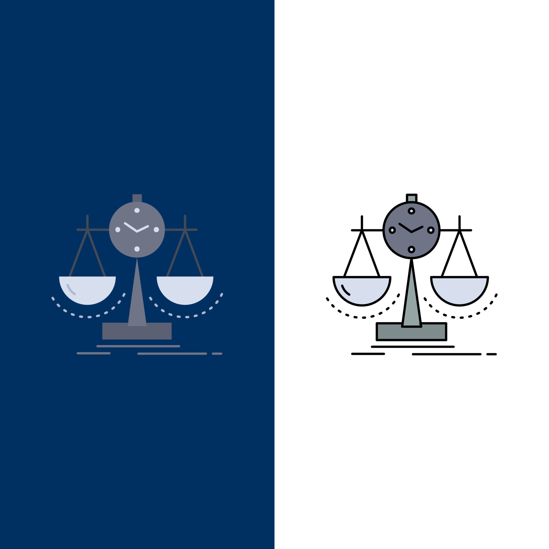 Balanced management measure scorecard strategy Flat Color Icon Vector ...