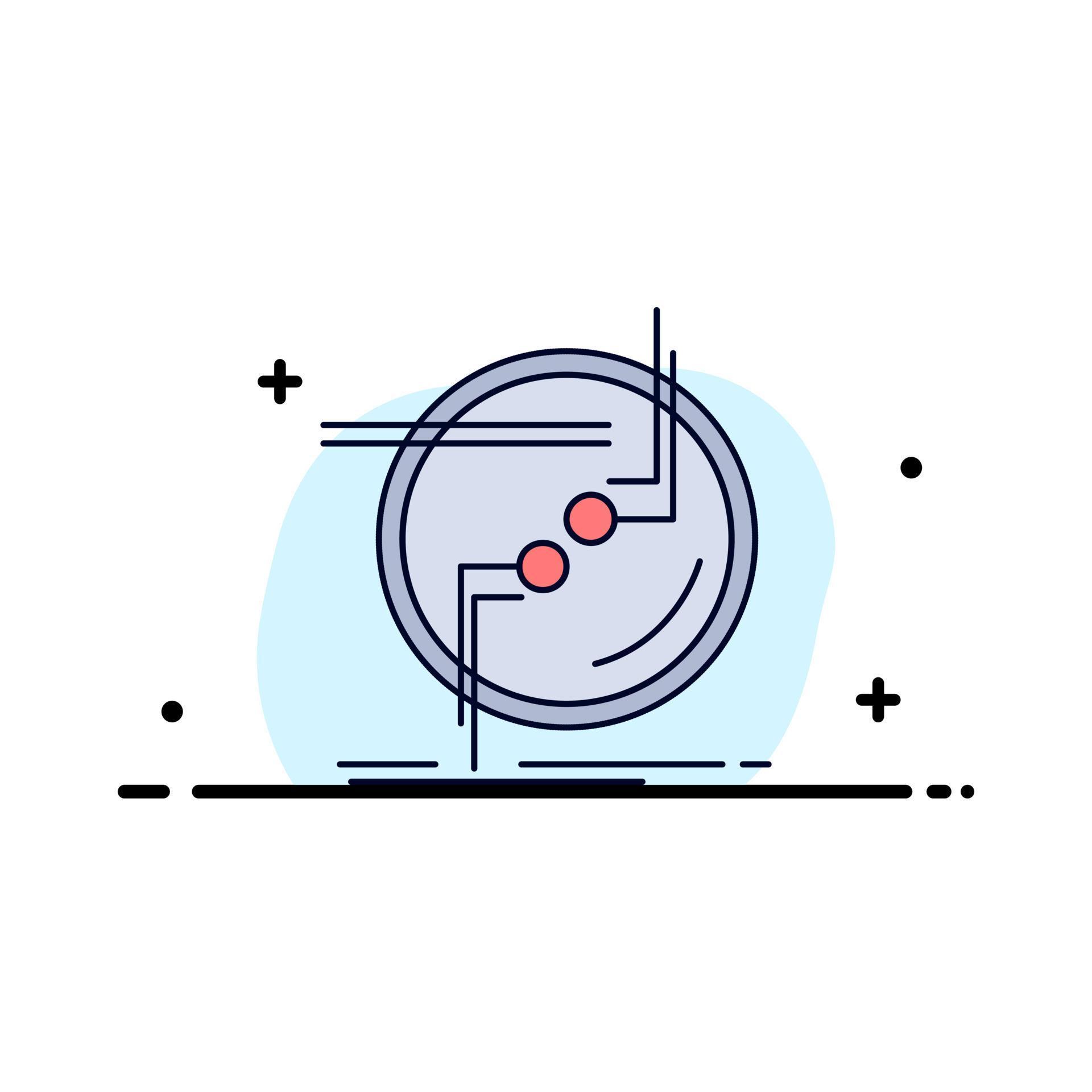 Chain Connect Connection Link Wire Flat Color Icon Vector 17985039