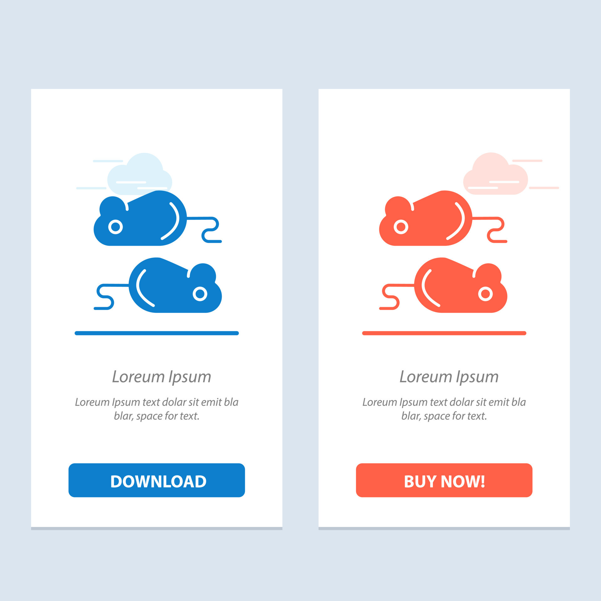 Closing Testing Test Closing Test Blue And Red Download And Buy Now Web Widget Card Template