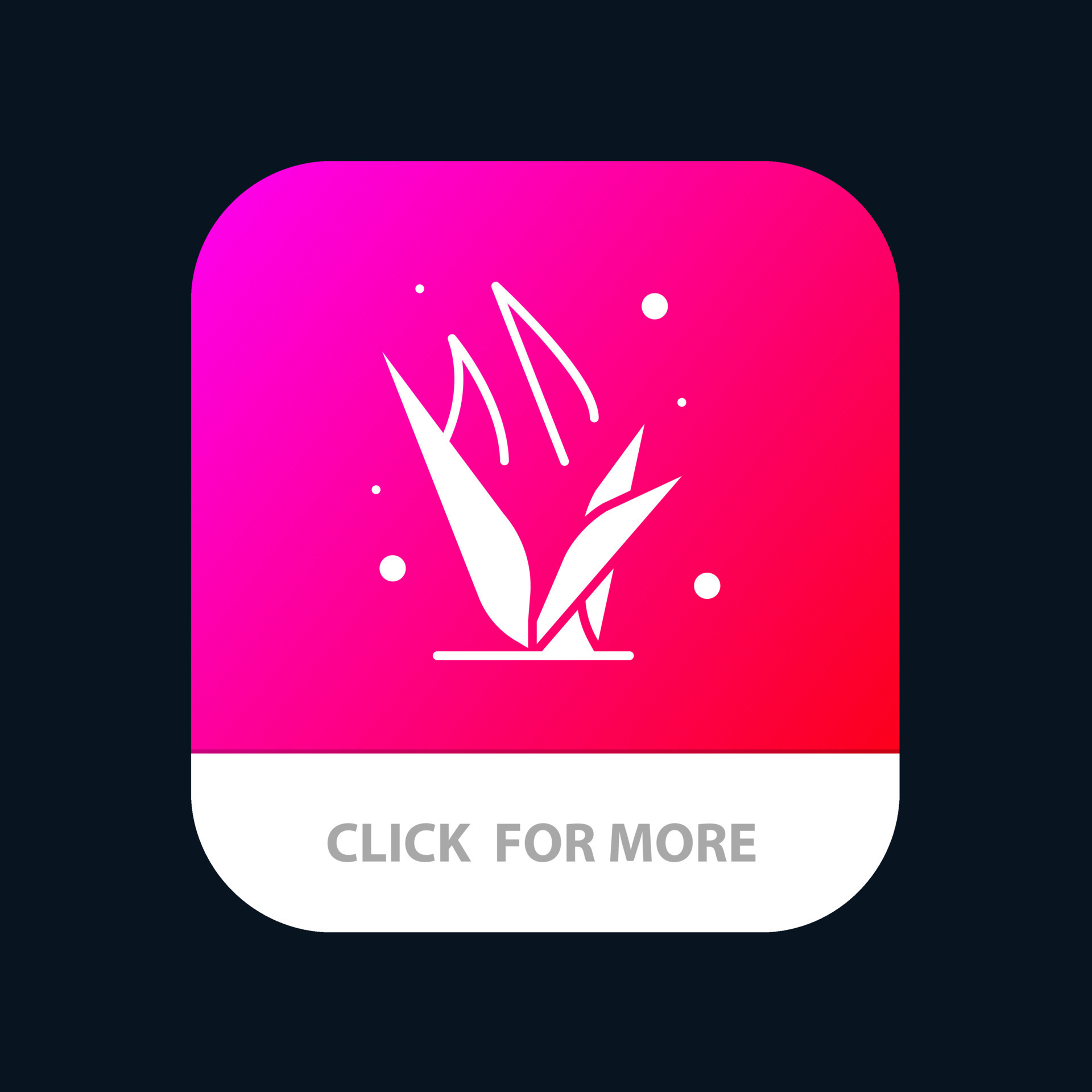 Grass Grasses Green Spring Mobile App Button Android And Ios Glyph Version 17987705 Vector Art