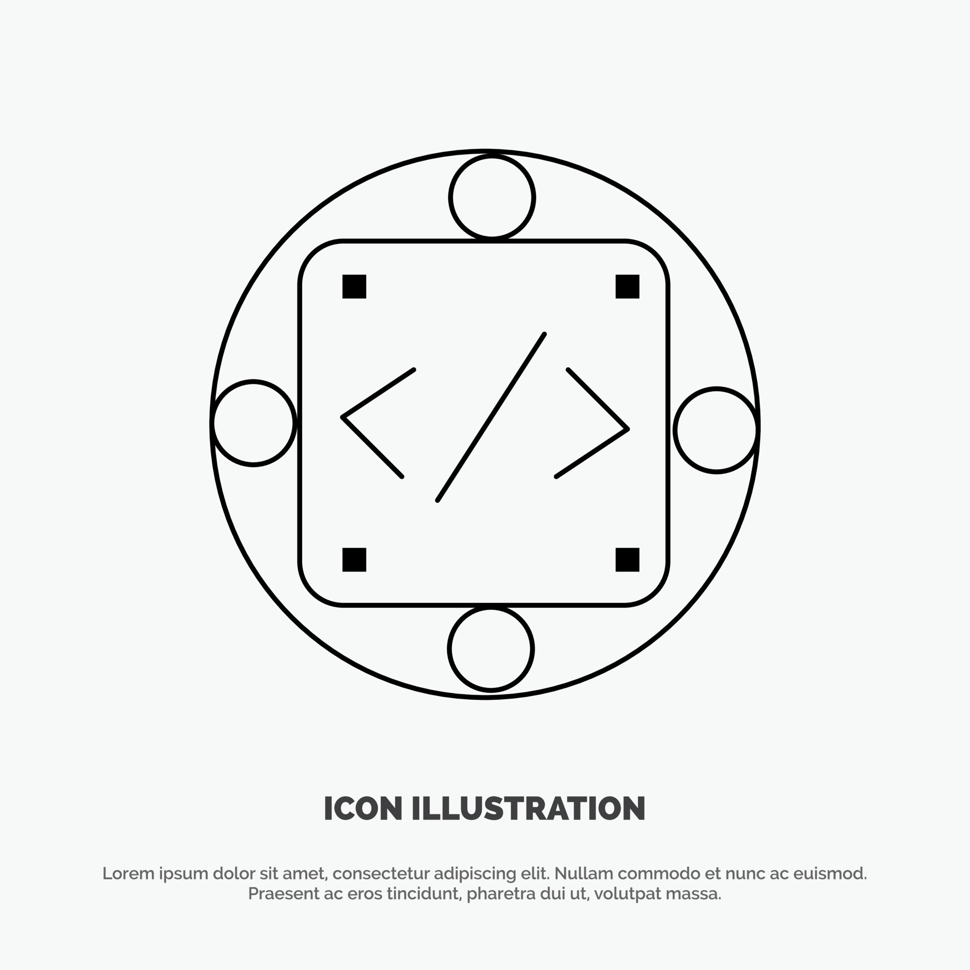 Code Custom Implementation Management Product Line Icon Vector 17988690 Vector Art At Vecteezy