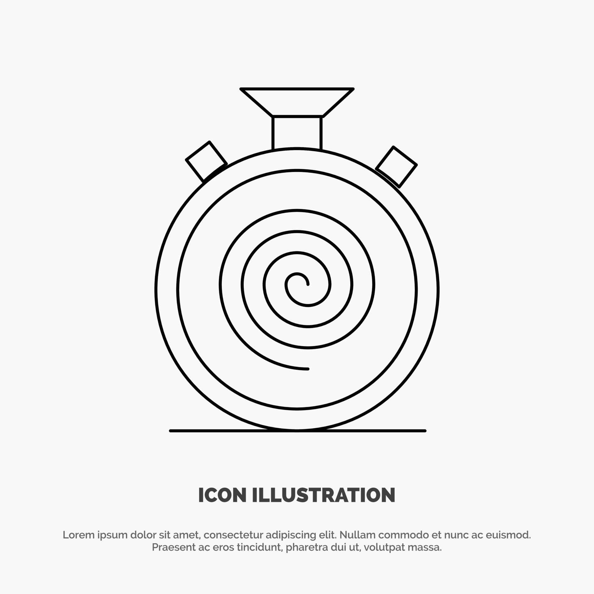 Action Cycle Flow Nonstop Slow Line Icon Vector 17988849 Vector Art At