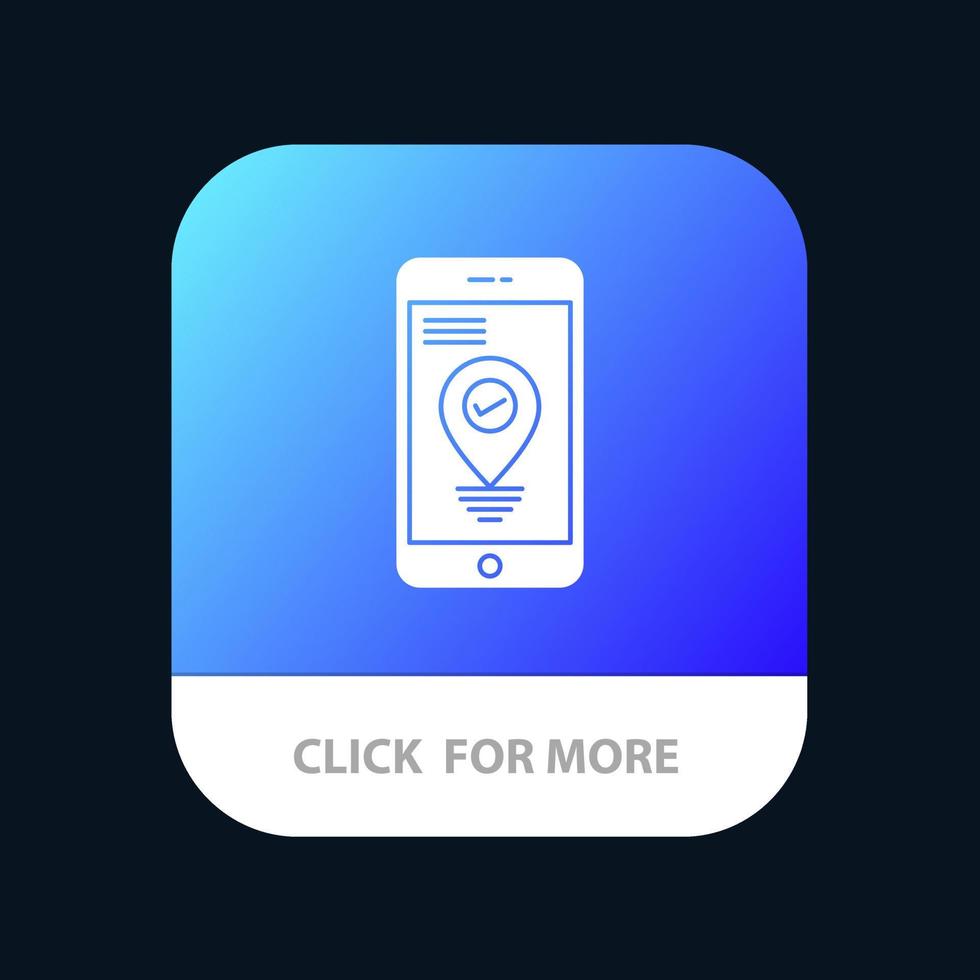 Navigation Location Pointer Smartphone Mobile App Button Android And Ios Glyph Version 17990129