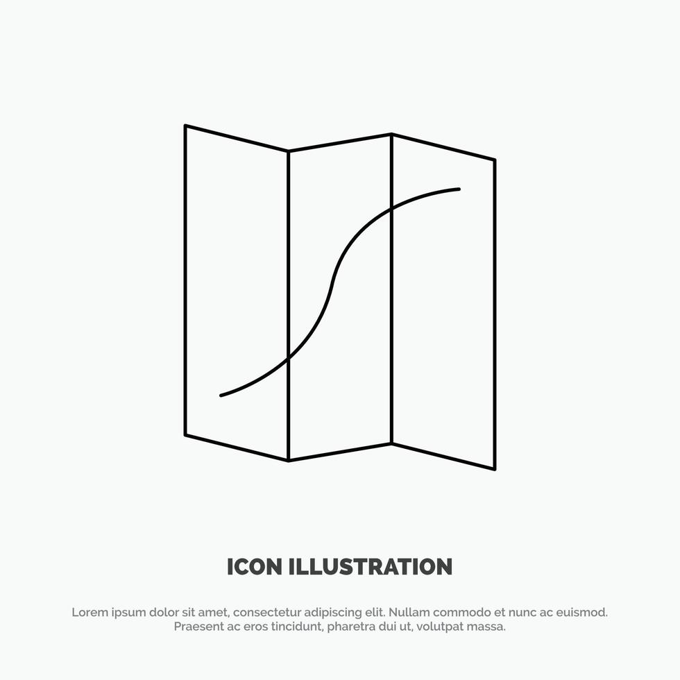 Map Location Navigation Pin Line Icon Vector 17990779 Vector Art At