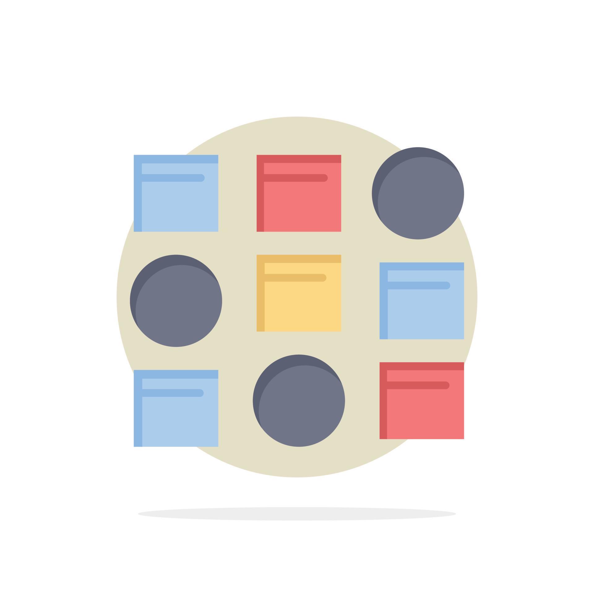 Pattern System Data Science Pattern System Abstract Circle Background Flat Color Icon 17993311