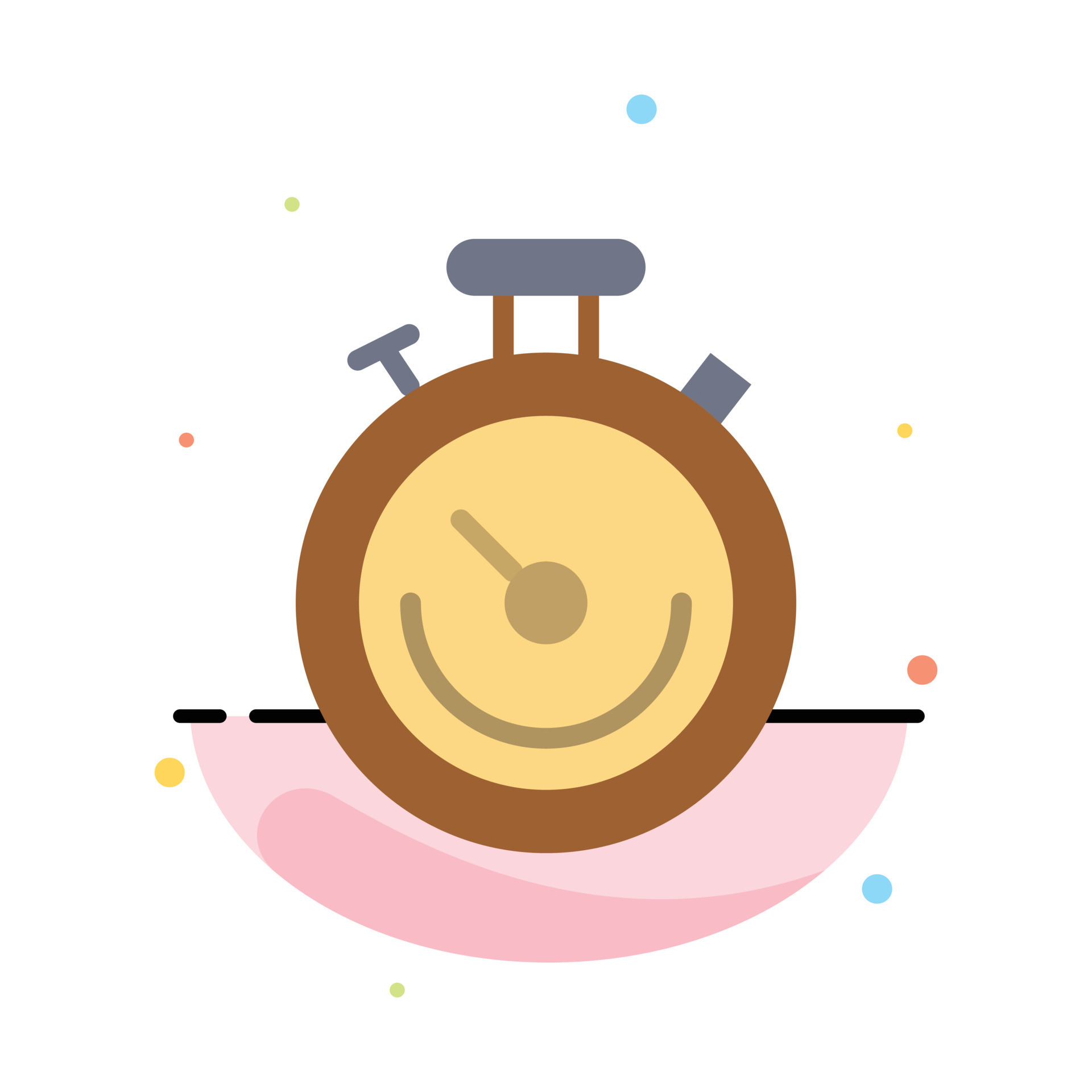 Clock Sports Stopwatch Time Abstract Flat Color Icon Template 17993687 Vector Art At Vecteezy