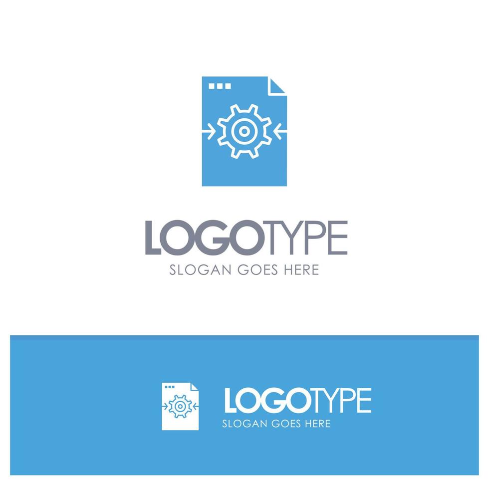 File Gear Setting Arrow Blue Logo vector 17994353 Vector Art at Vecteezy