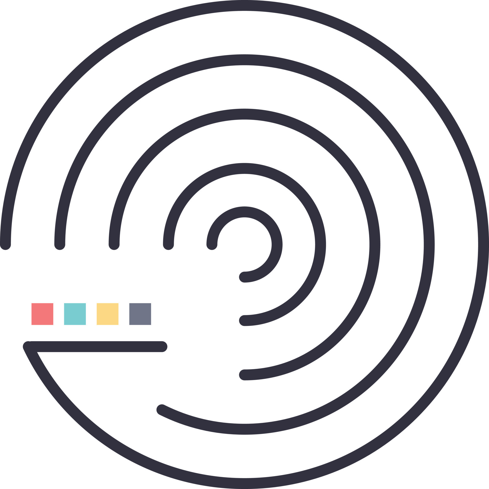 Forecasting Model Forecasting Model Science Flat Color Icon Vector Icon