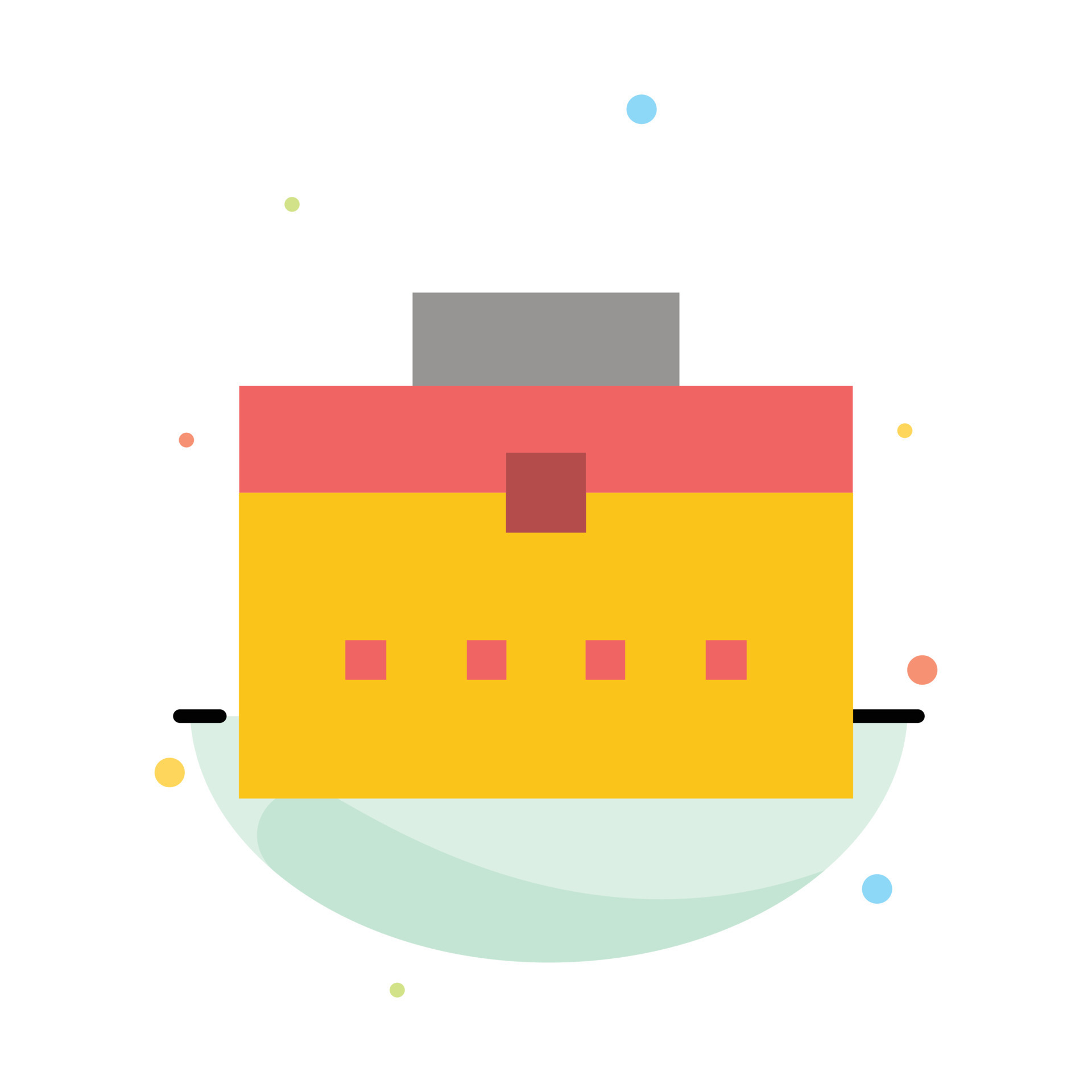 Bag Worker Bag User Interface Abstract Flat Color Icon Template
