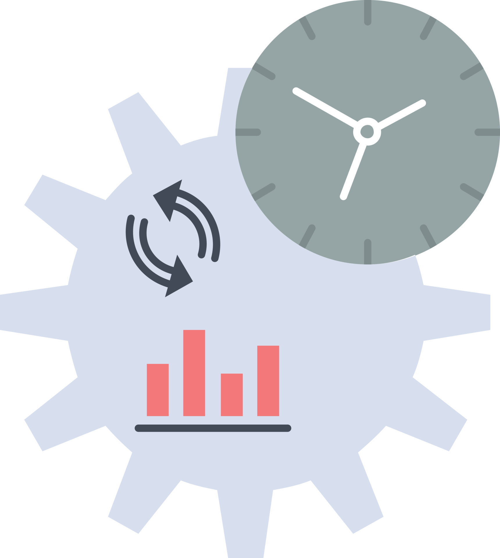 Business engineering management process Flat Color Icon Vector 17998573 ...