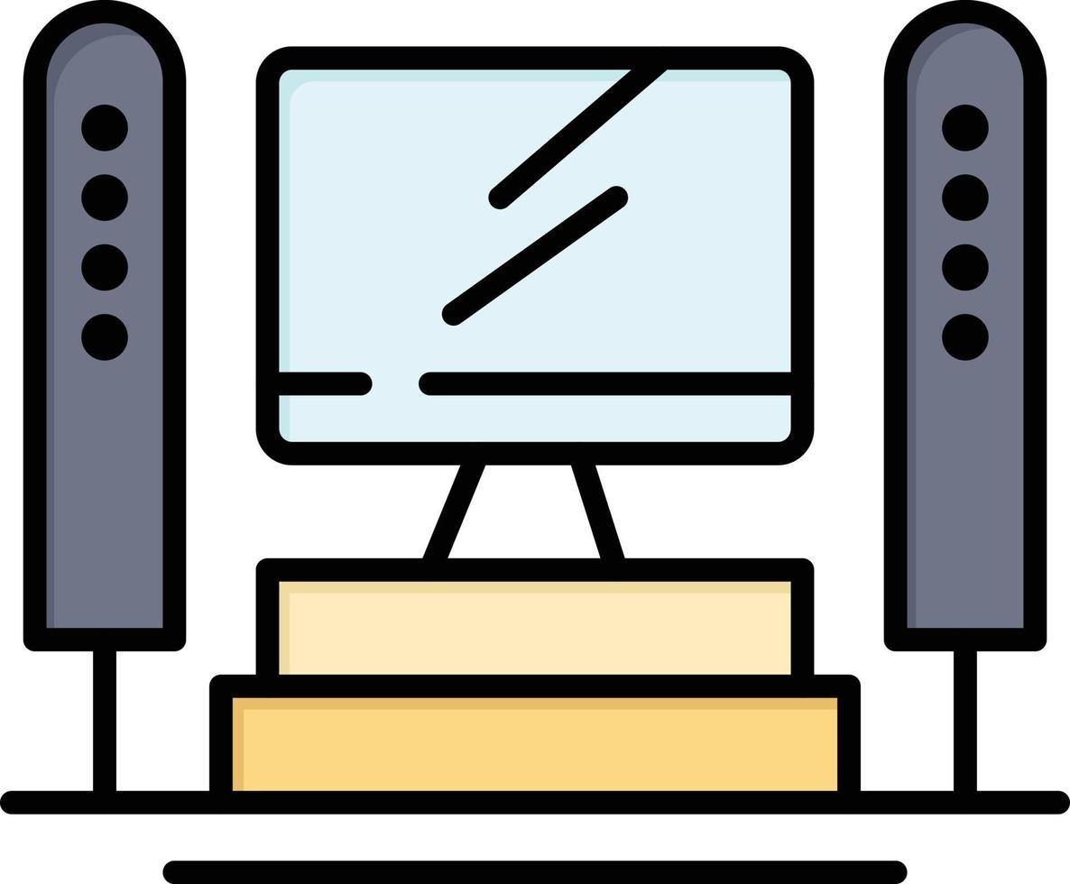 Computer Computing Server Cpu Flat Color Icon Vector Icon Banner 5001