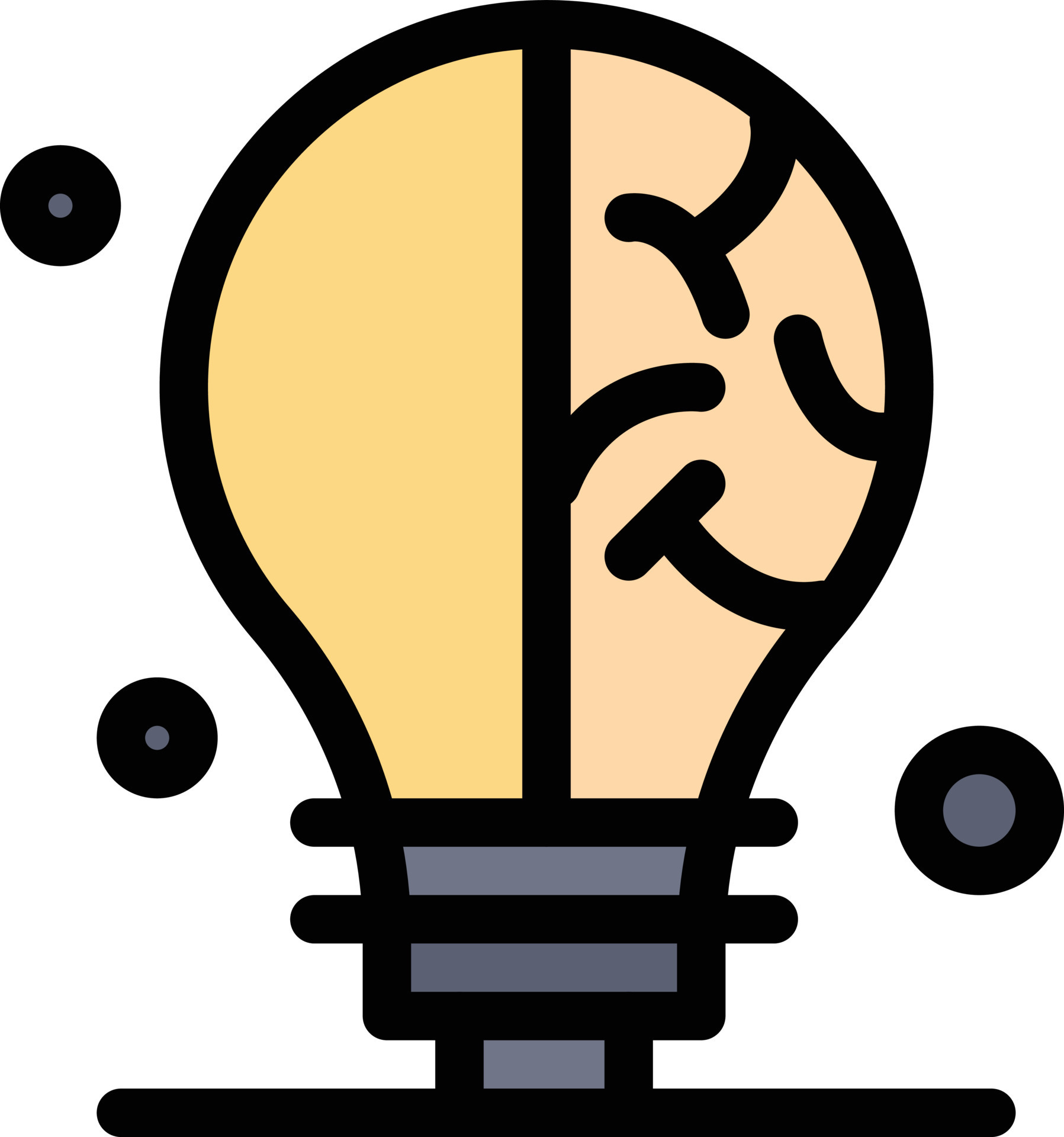 Bulb Idea Science Flat Color Icon Vector Icon Banner Template 17999729