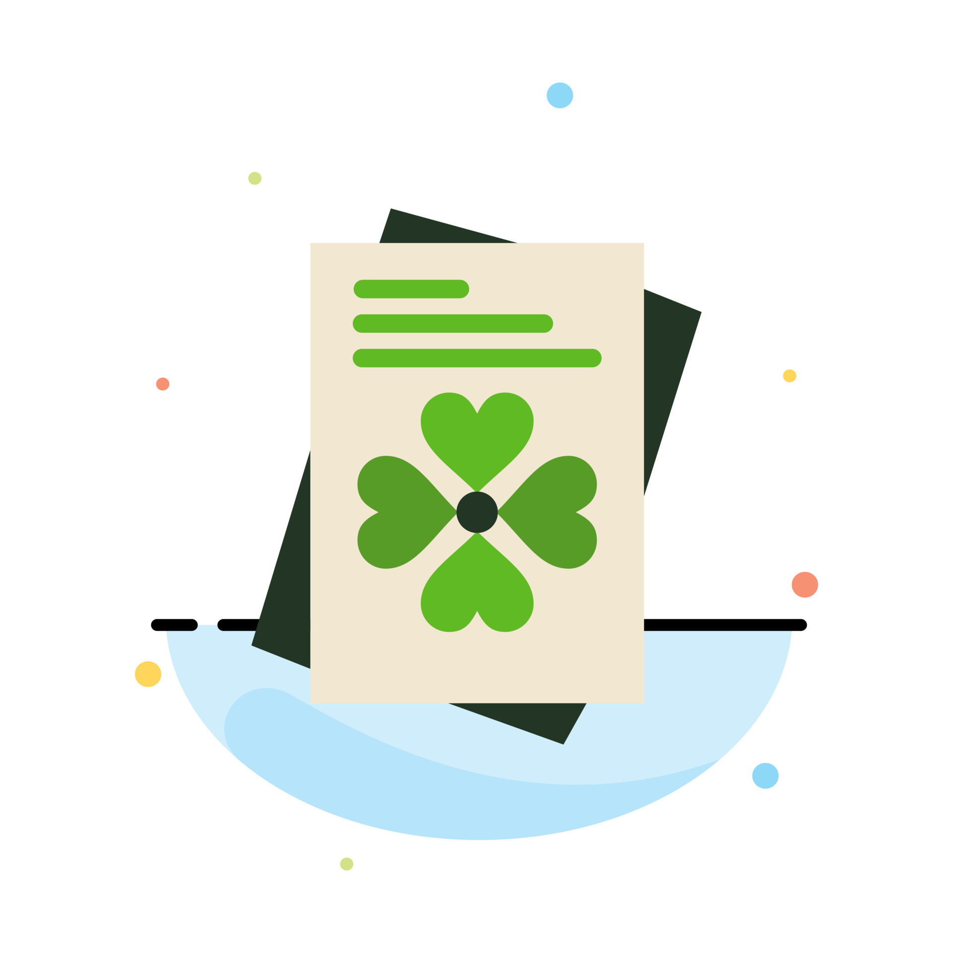 Passport World Ireland Abstract Flat Color Icon Template 18003814 Vector Art At Vecteezy