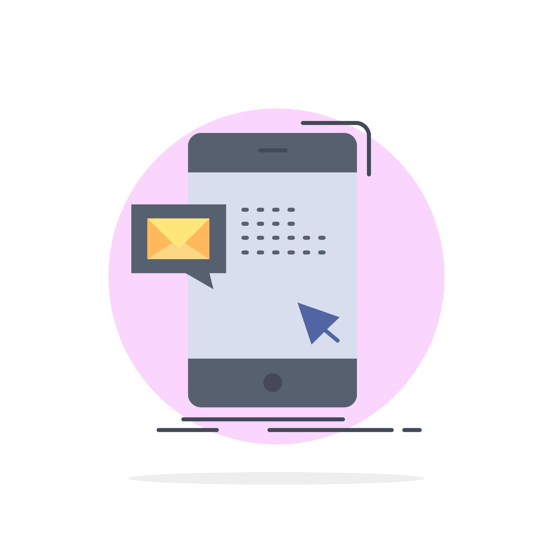 Bulk Dialog Instant Mail Message Flat Color Icon Vector 18004132 Vector Art At Vecteezy