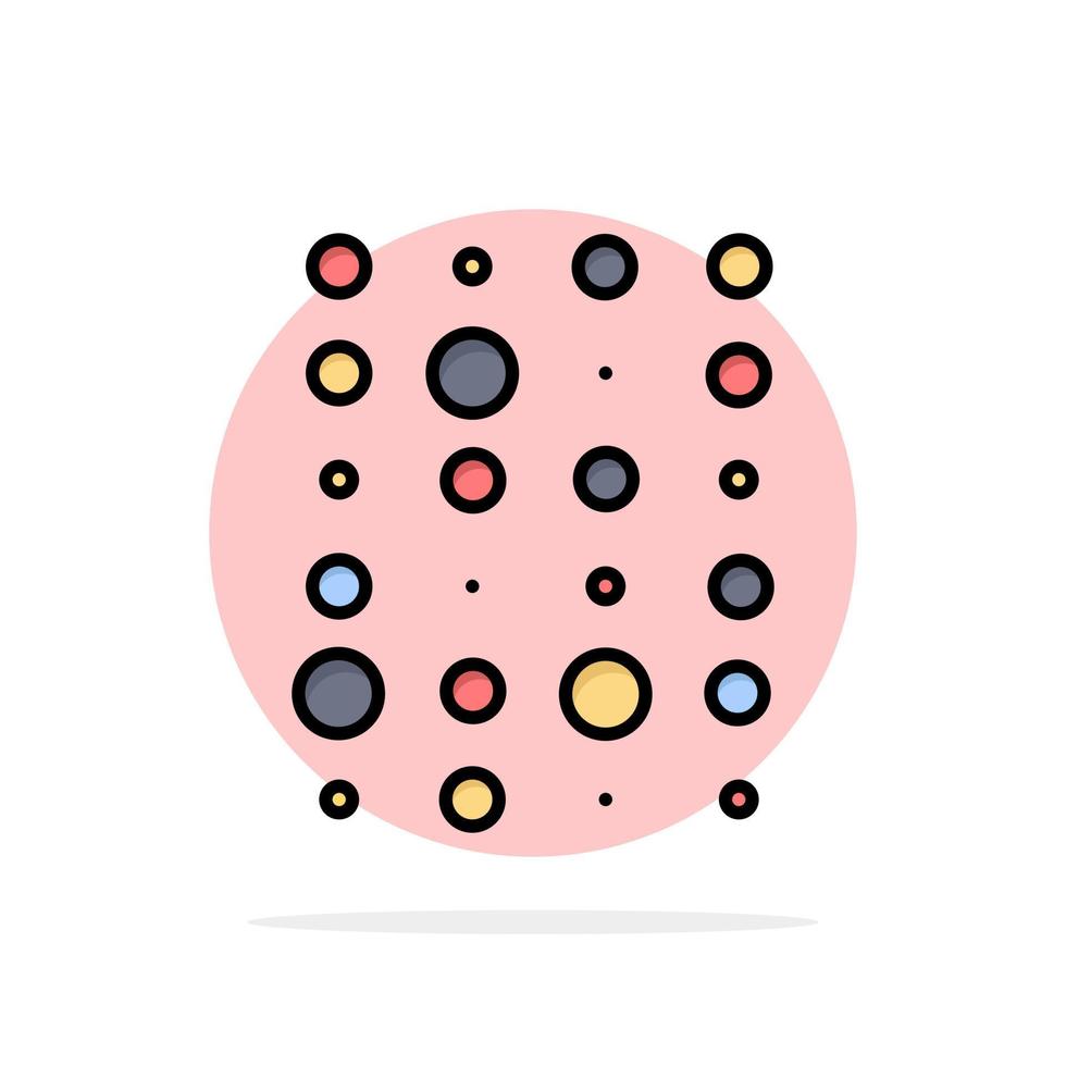 Unstructured Data Insecure Data Science Abstract Circle Background Flat