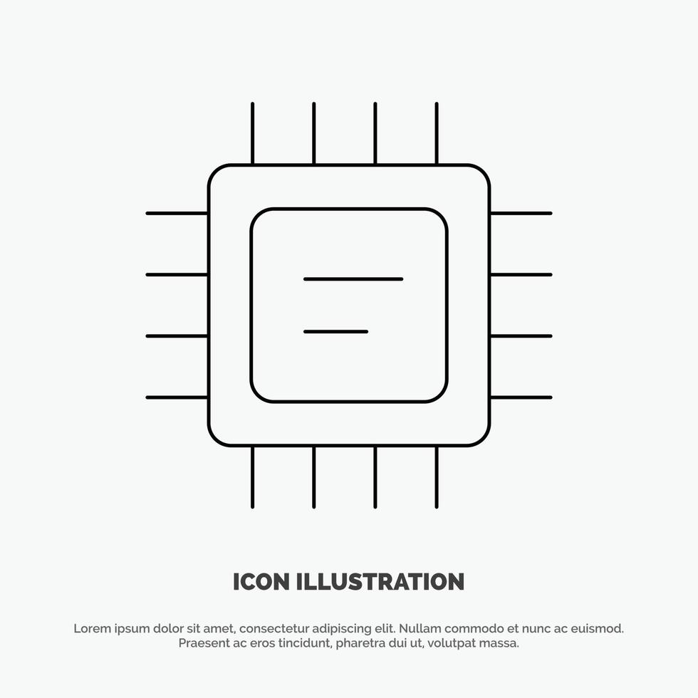 Cpu Microchip Processor Line Icon Vector 18004778 Vector Art at Vecteezy Cpu Microchip Processor Line Icon Vector 18004778 Vector Art at Vecteezy