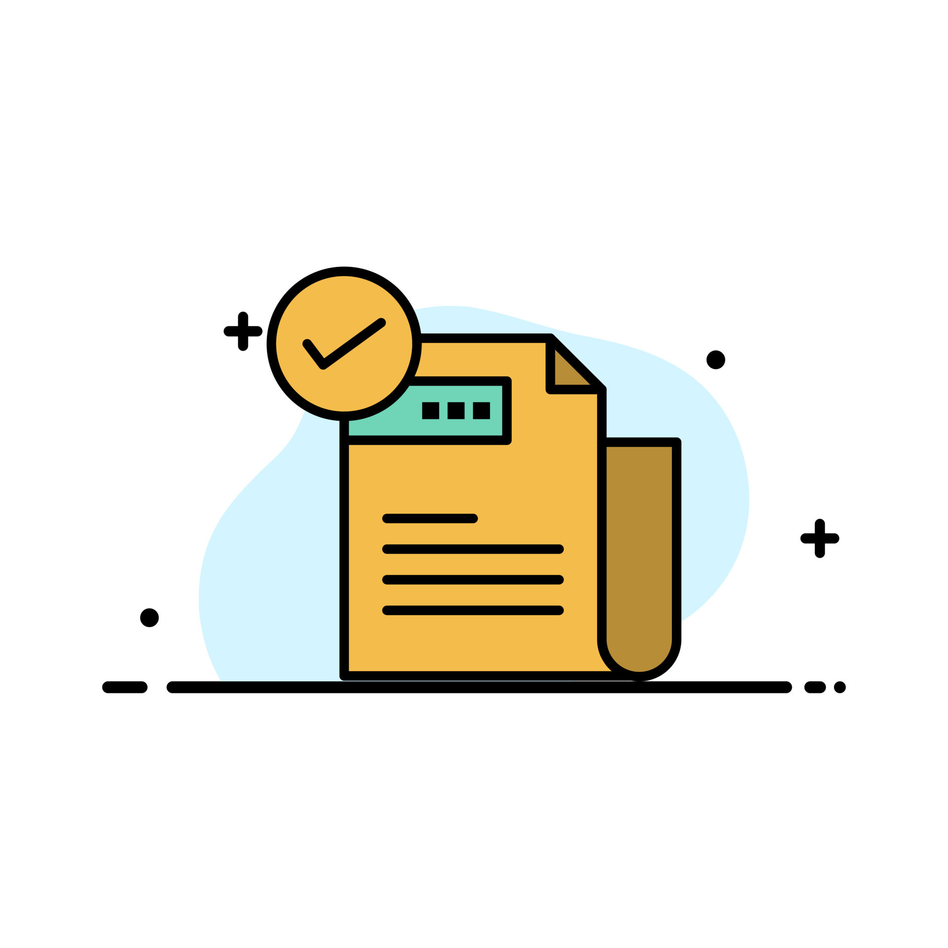 Check Checklist Feature Featured Features Business Flat Line Filled