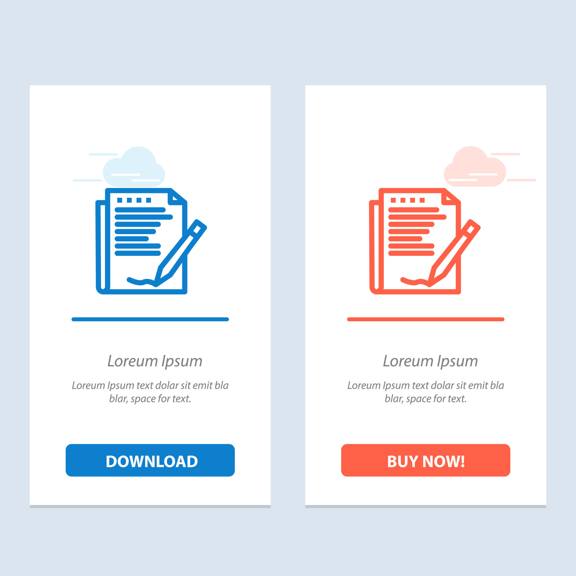 Agreement Report Form Layout Paper Blue And Red Download And Buy Now