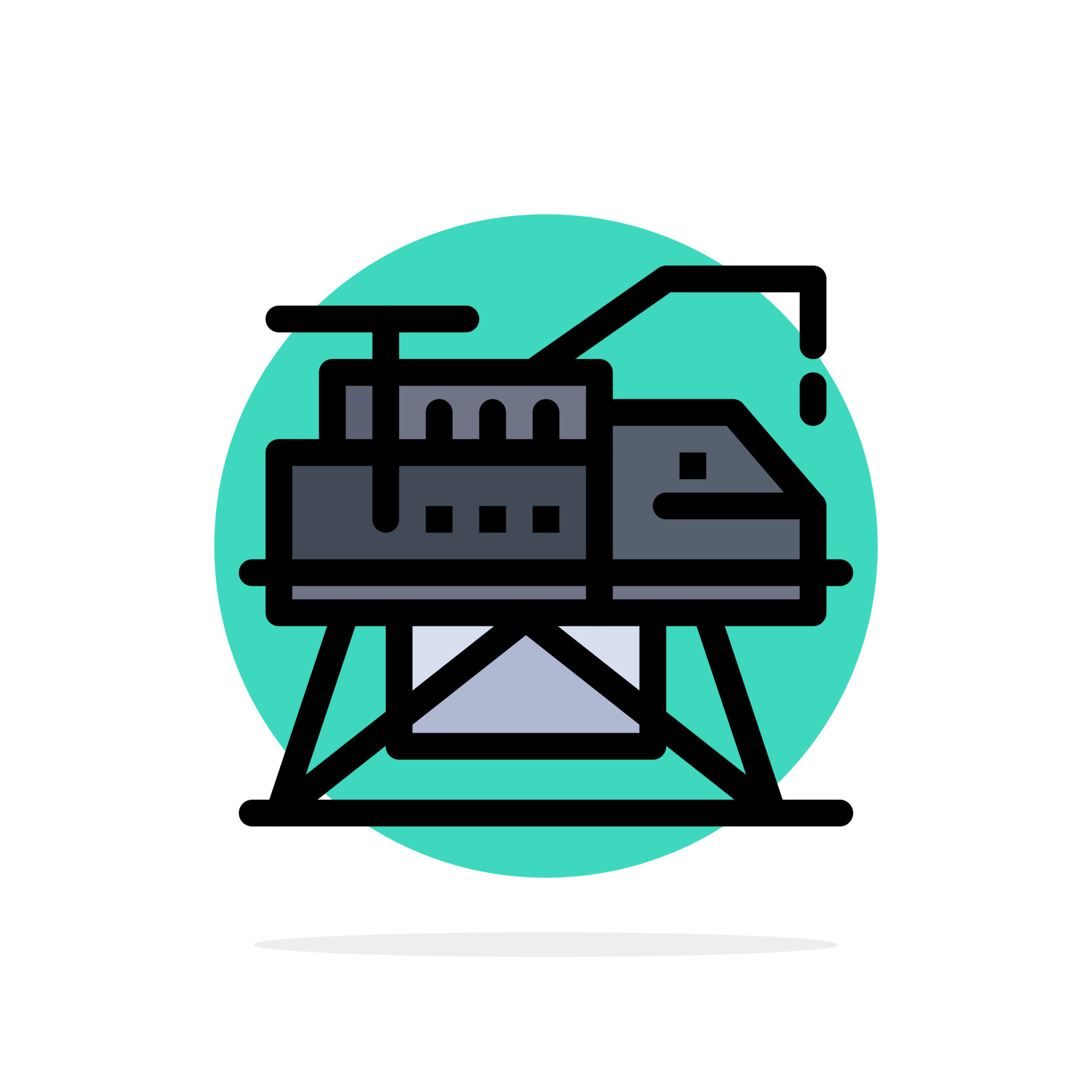 Construction Engineering Laboratory Platform Abstract Circle Background