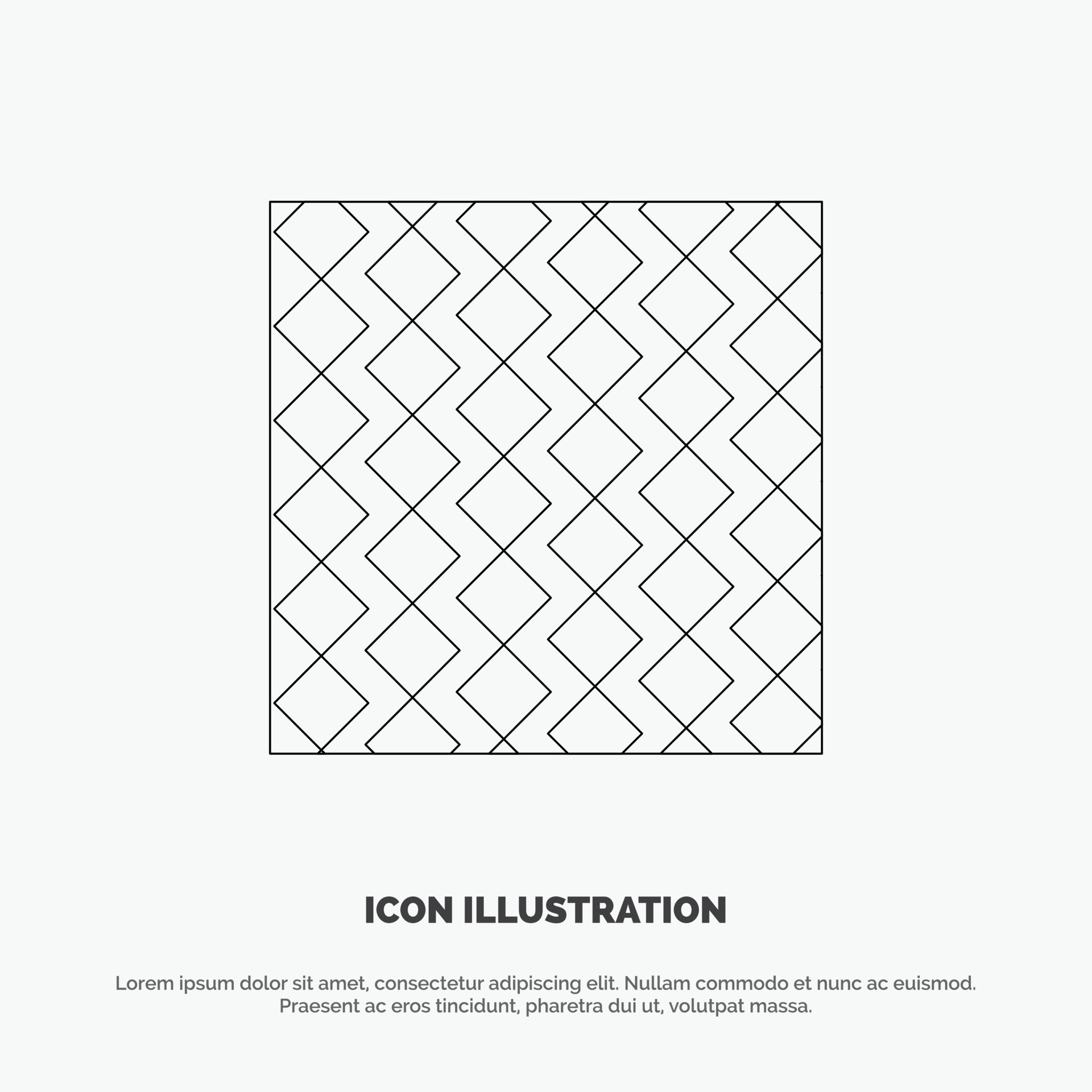 Tile Floor Slab Square Stripes Tiles Wall Line Icon Vector 18009406 ...