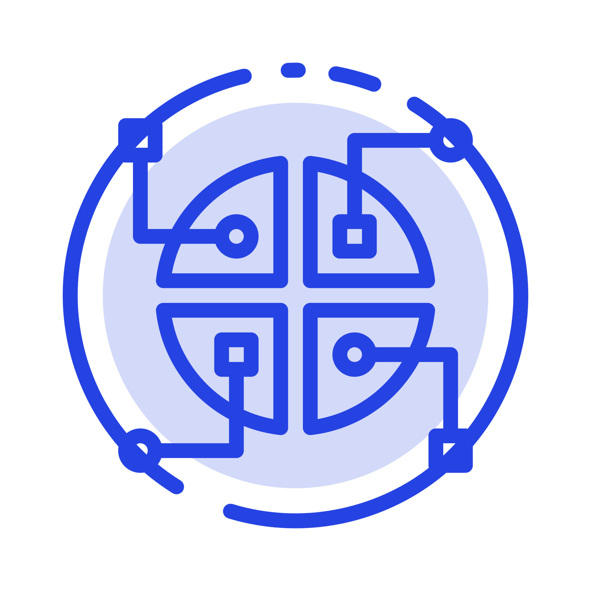 Construction Network Map Blue Dotted Line Line Icon 18011105 Vector Art At Vecteezy