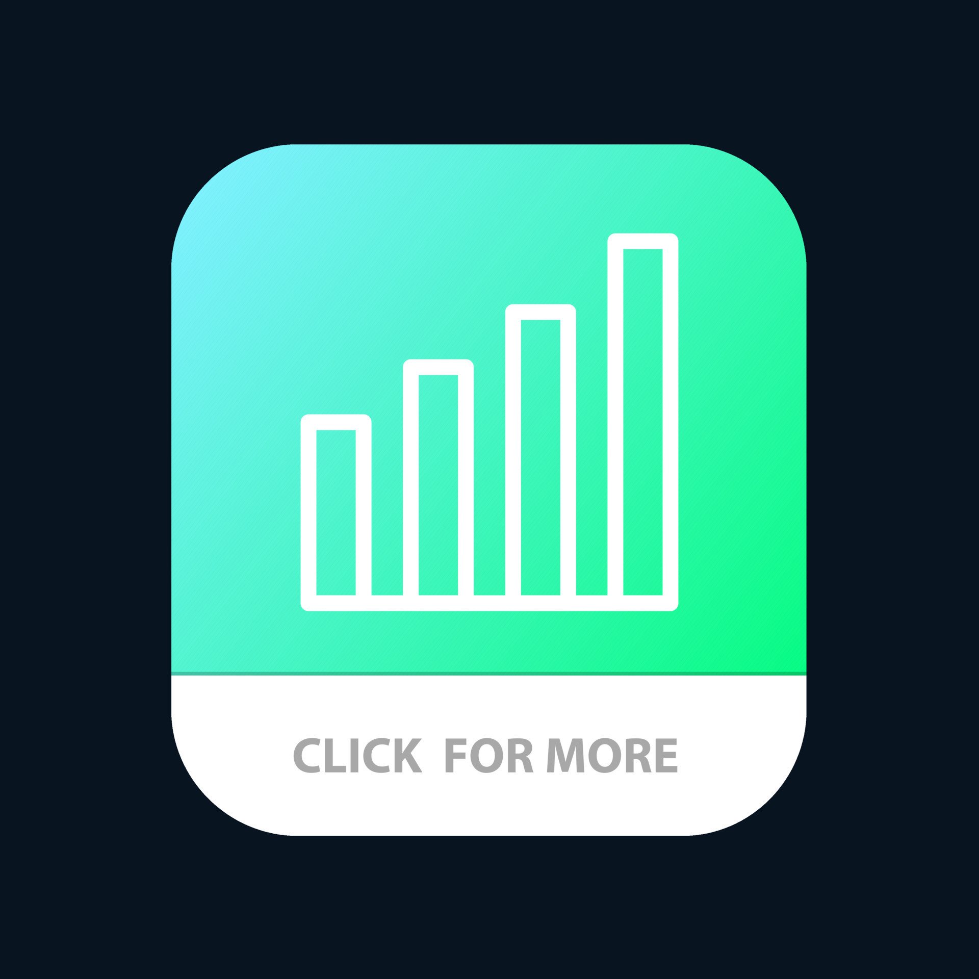 Analytic Interface Signal User Mobile App Button Android And Ios Line