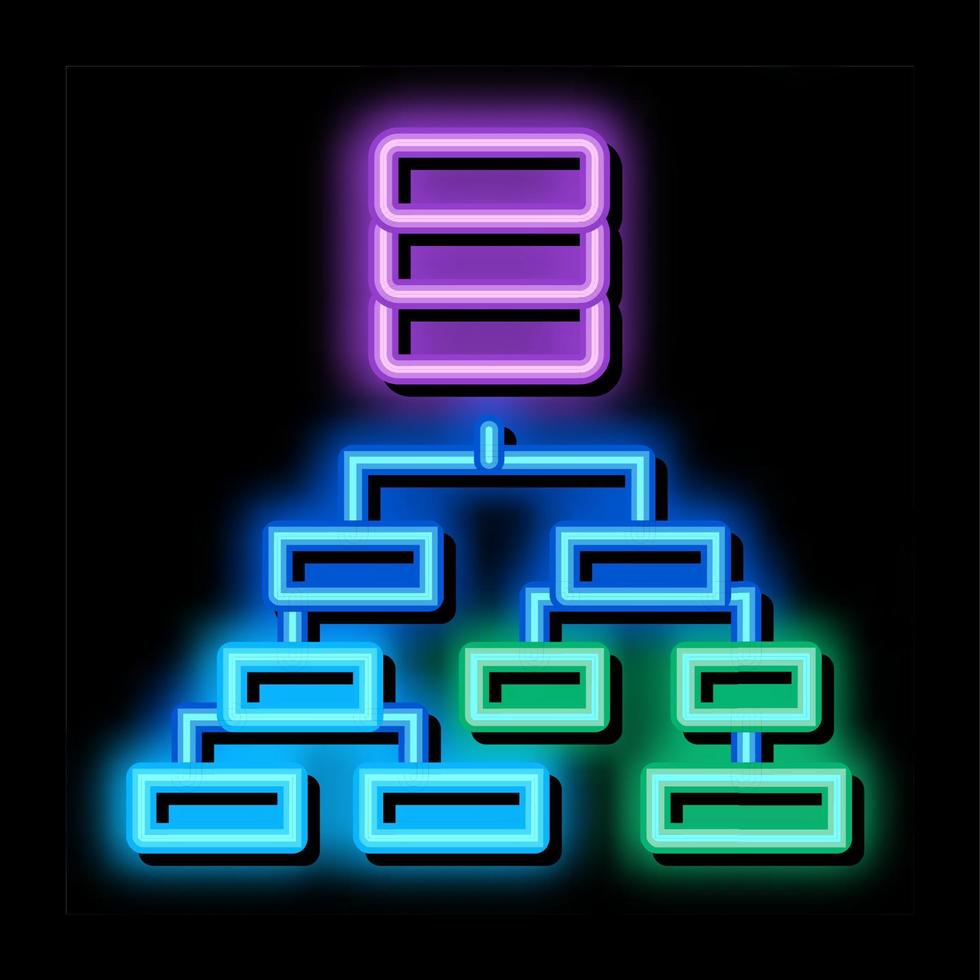 classification of machine learning neon glow icon illustration 18011570 ...