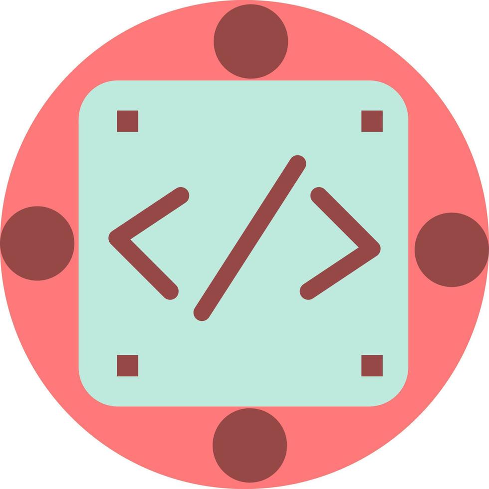 Code Custom Implementation Management Product Flat Color Icon Vector Icon Banner Template