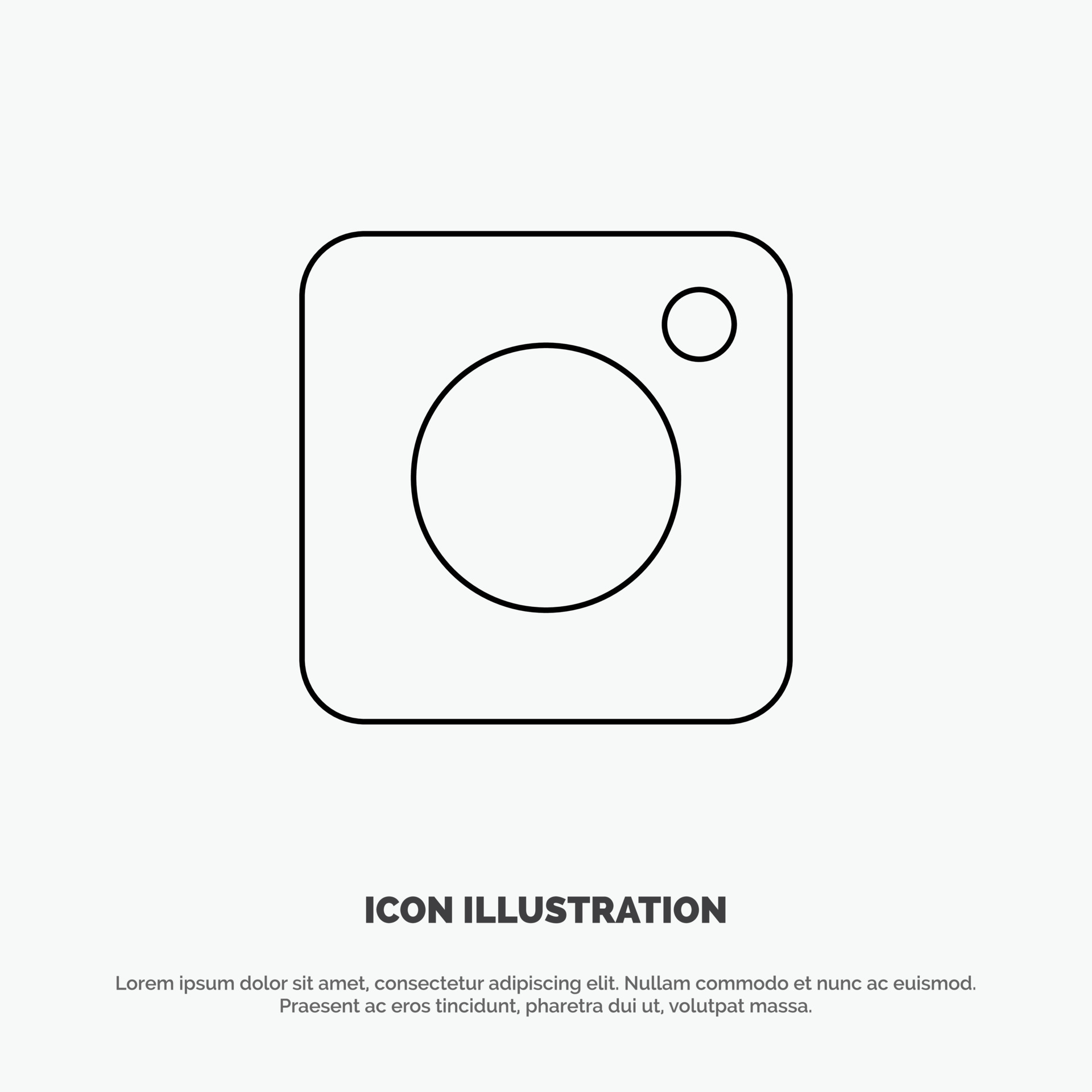 Camera Instagram Photo Social Line Icon Vector 18012404 Vector Art at ... Camera Instagram Photo Social Line Icon Vector 18012404 Vector Art at ...
