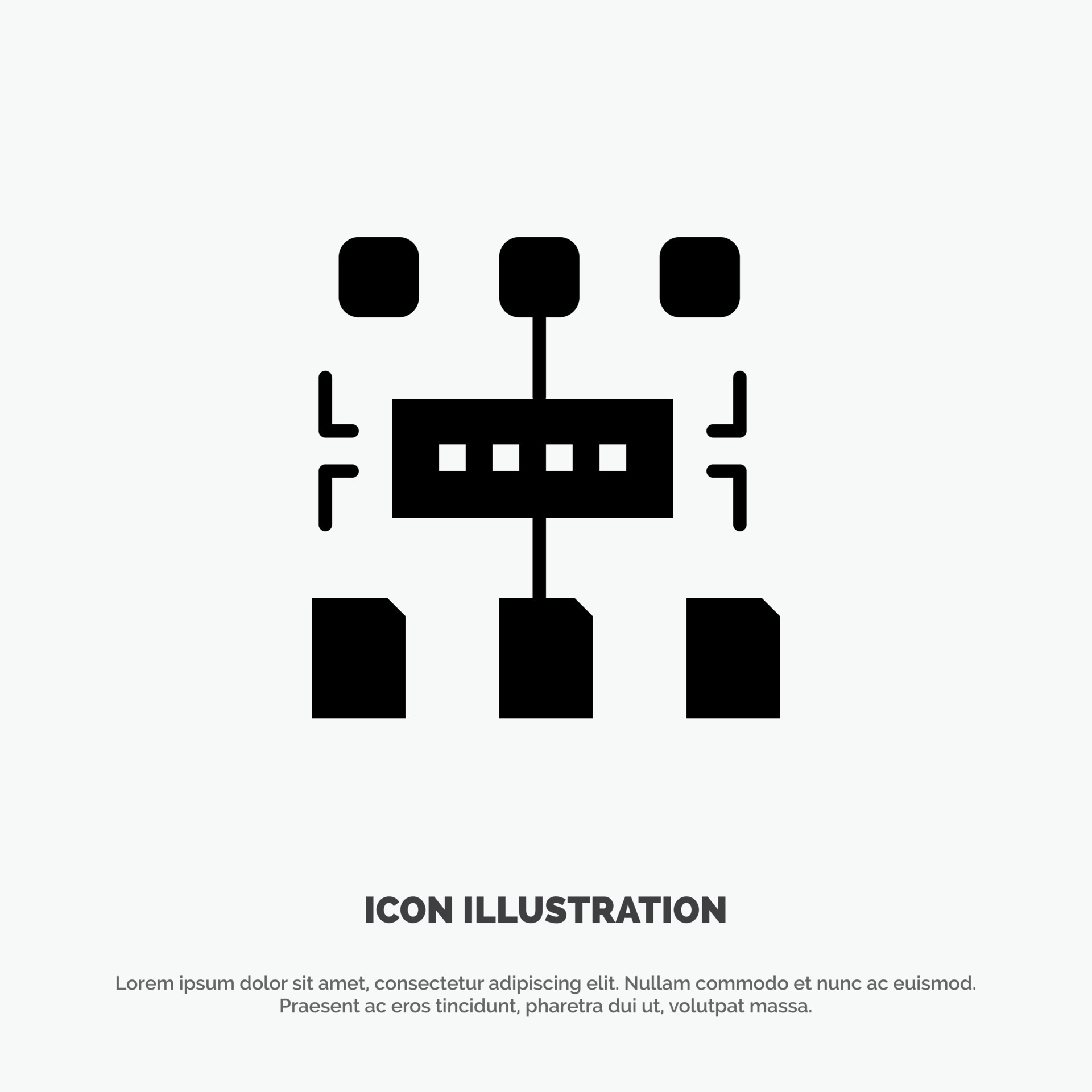 Algorithm Program User Document Solid Black Glyph Icon 18012968 Vector Art At Vecteezy