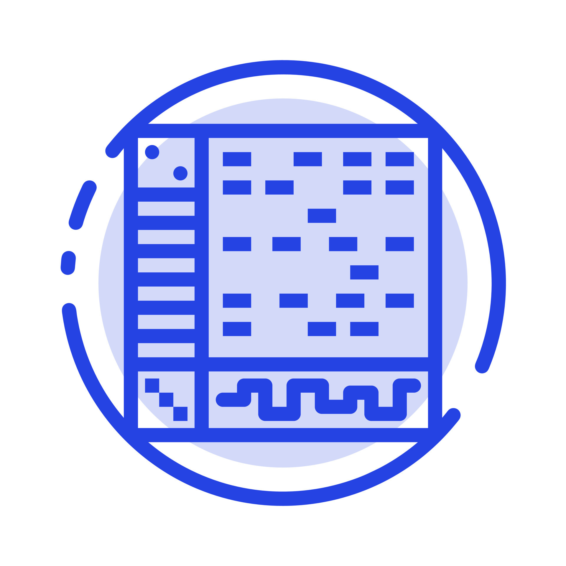 Ableton Application Audio Computer Draw Blue Dotted Line Line Icon 18013026 Vector Art at Vecteezy