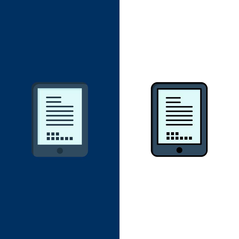 Mobile Coding Hardware Cell Icons Flat And Line Filled Icon Set Vector Blue Background 18013240