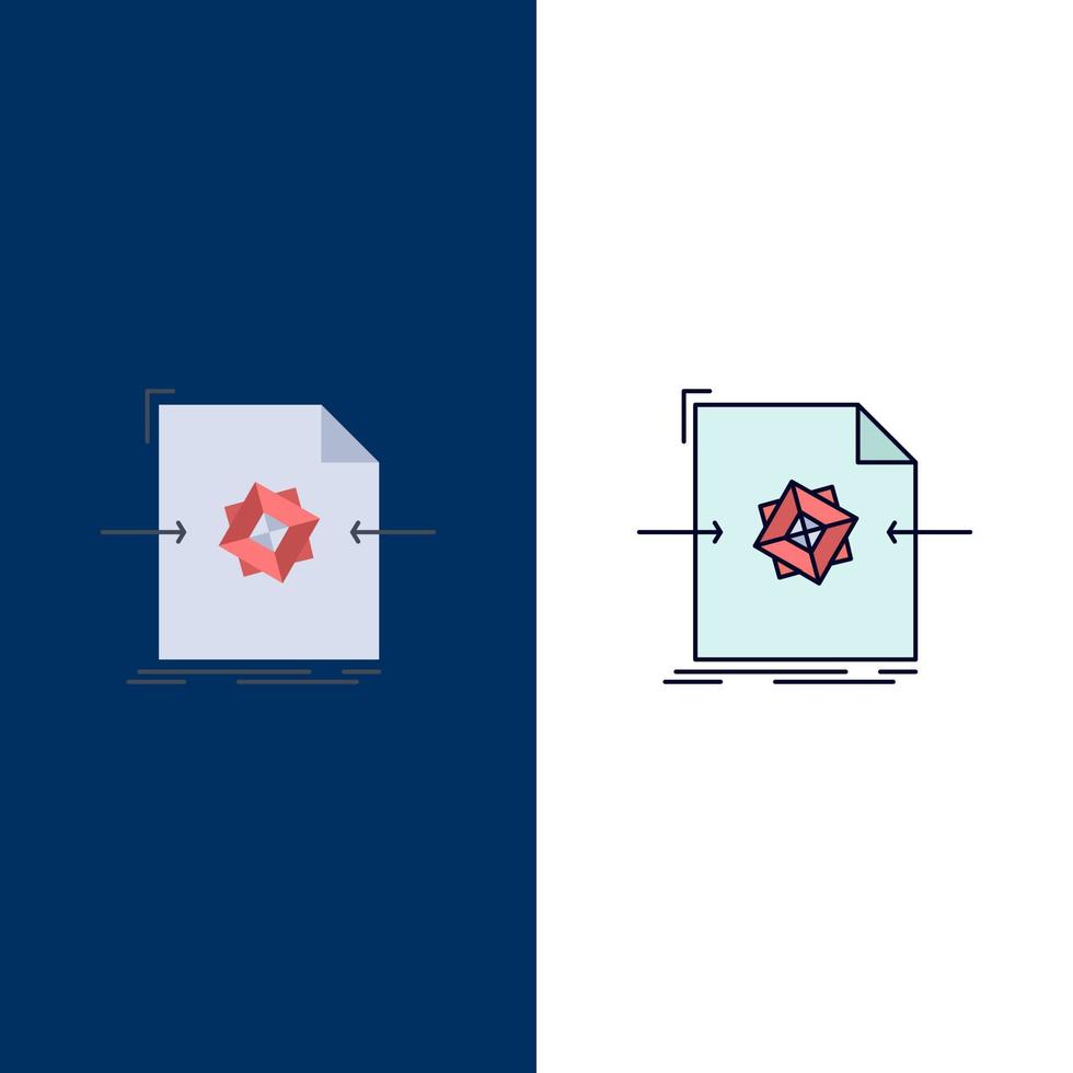 3d Document File Object Processing Flat Color Icon Vector 18014981 Vector Art At Vecteezy