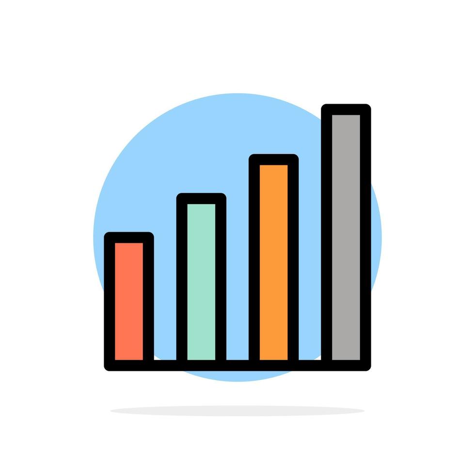 Analytic Interface Signal User Abstract Circle Background Flat Color