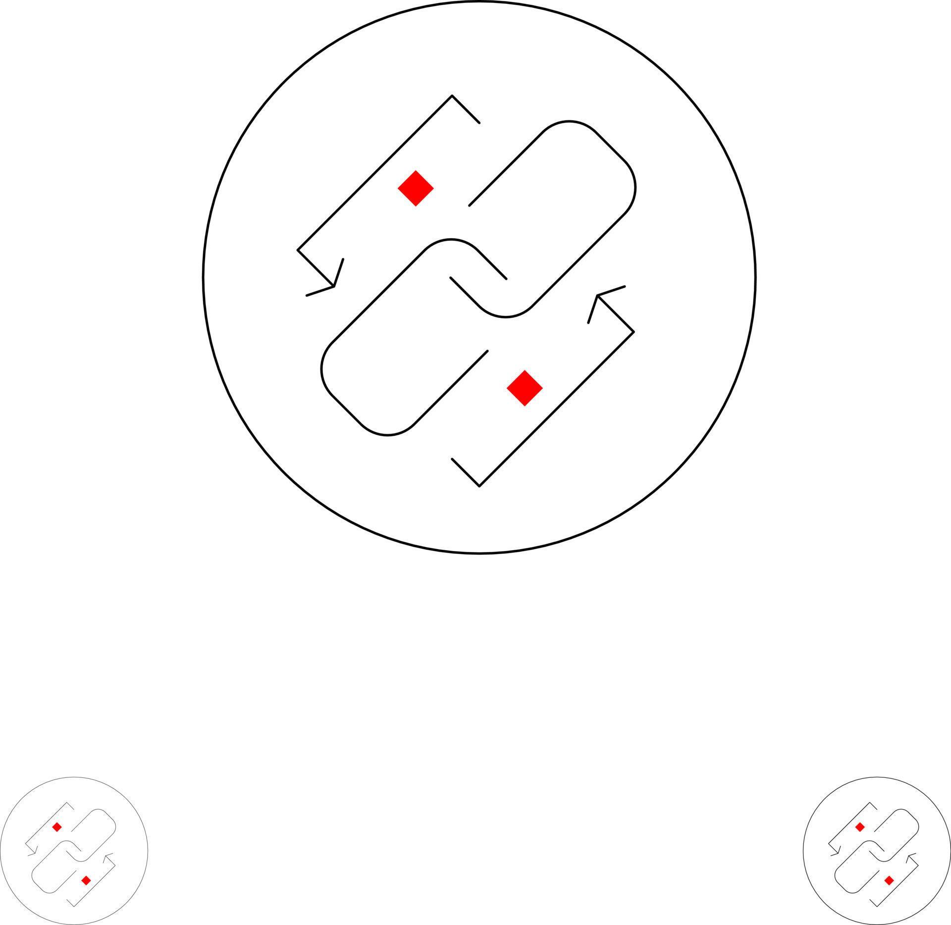 Link Chain Url Connection Link Bold and thin black line icon set ...